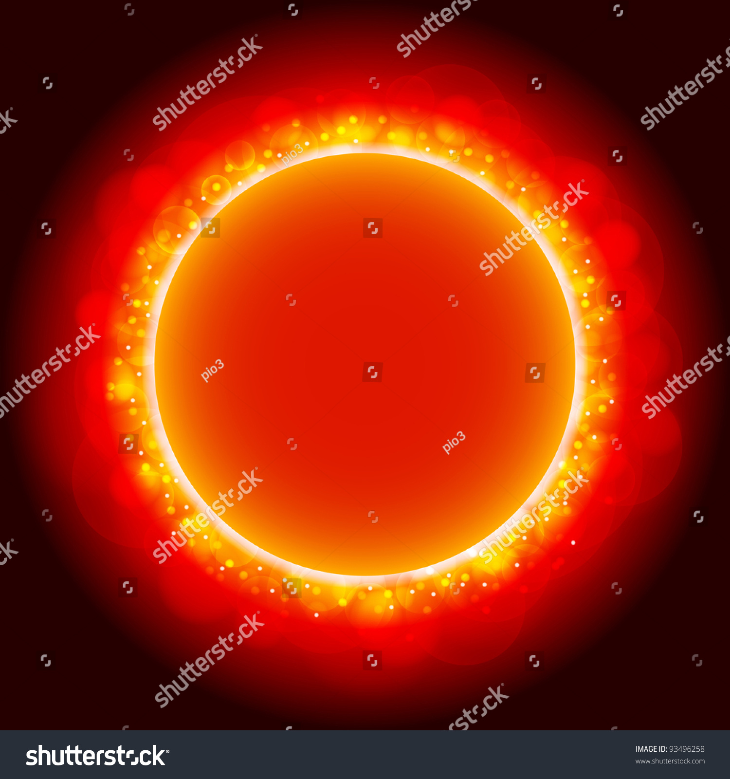 Eclipse Background Red Light Stock Vector (Royalty Free) 93496258 ...