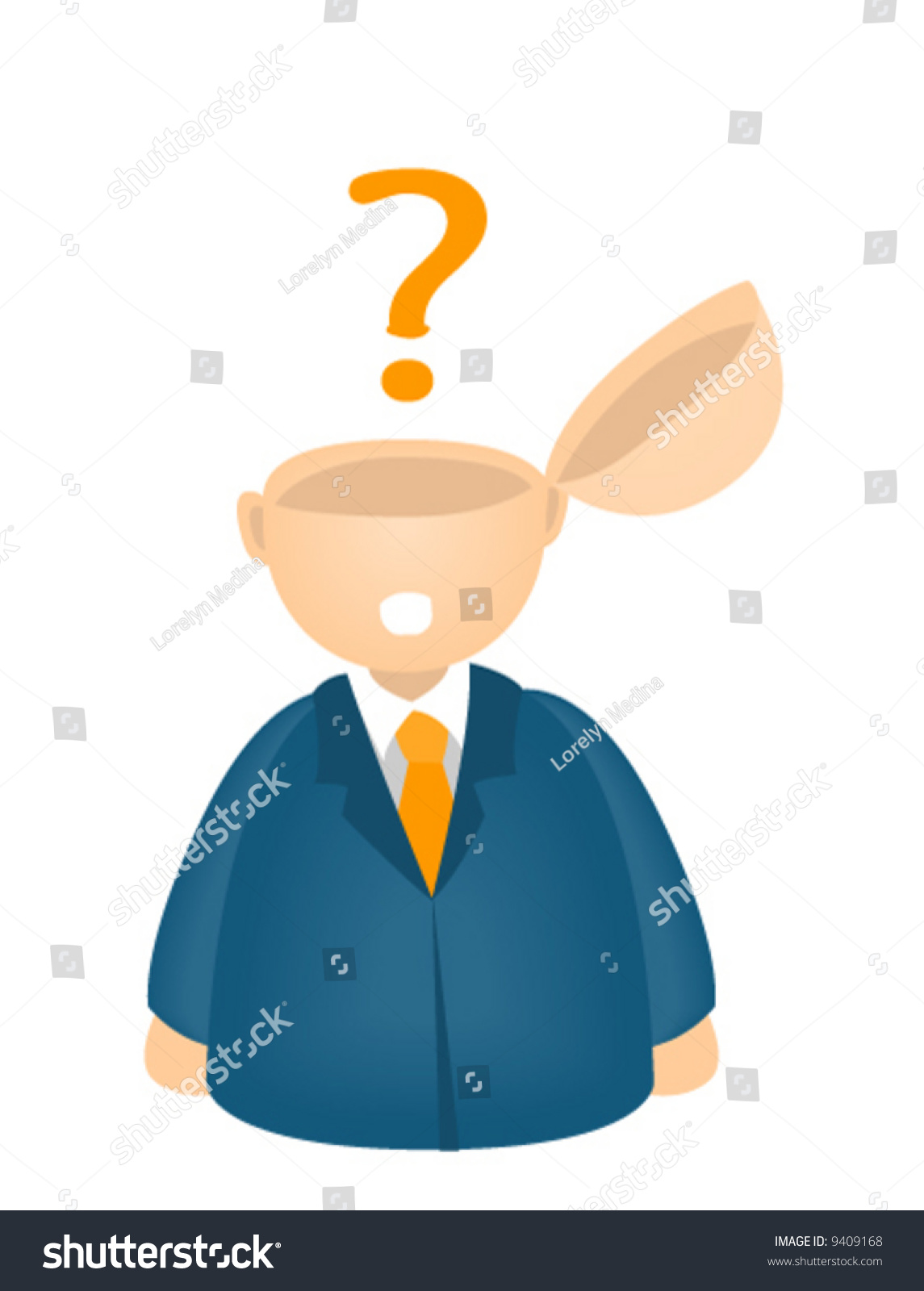 Empty Mind Vector Icon Stock Vector (Royalty Free) 9409168 | Shutterstock