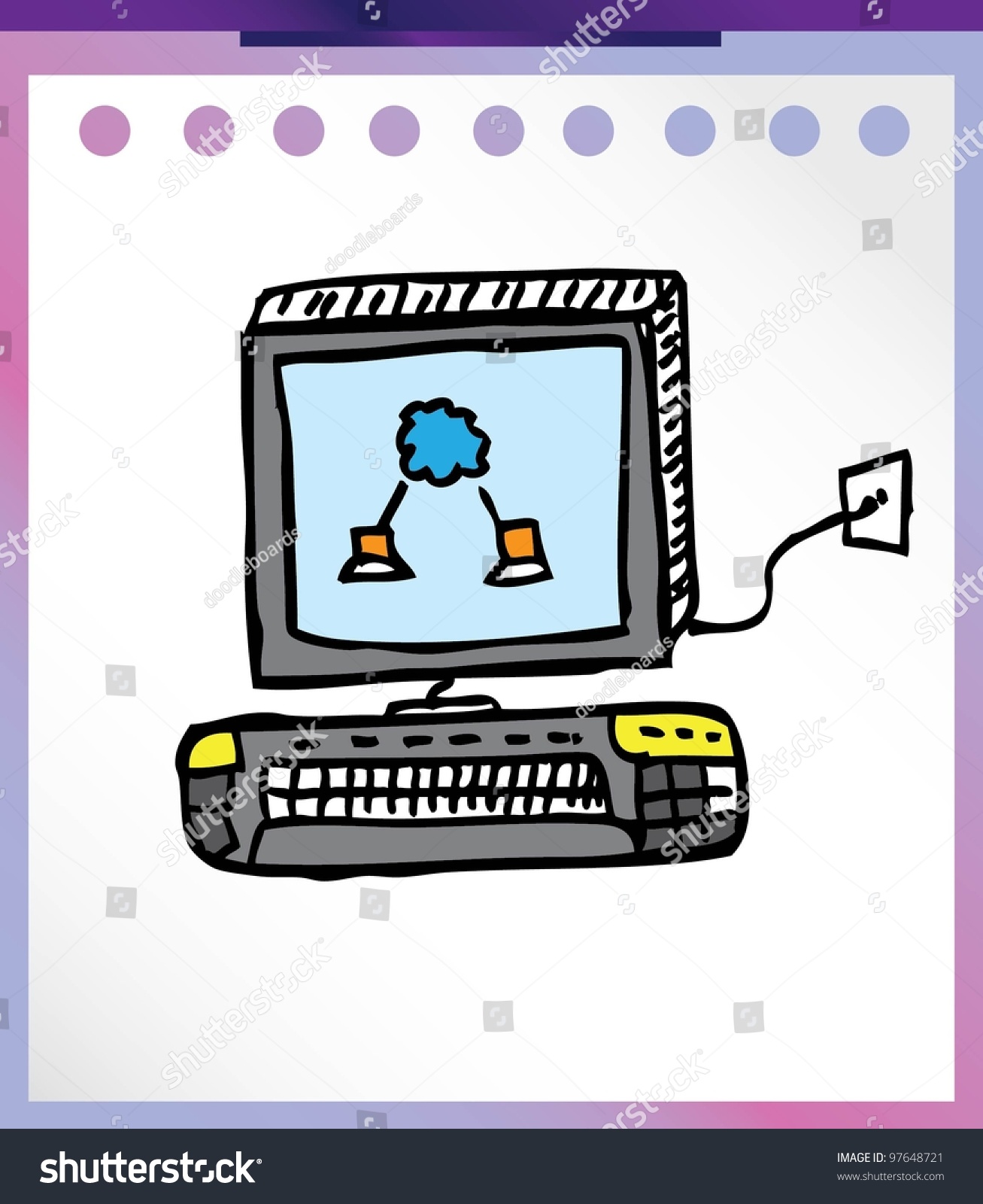 Cloud Computing Cartoon Vector Illustration Stock Vector (Royalty Free ...