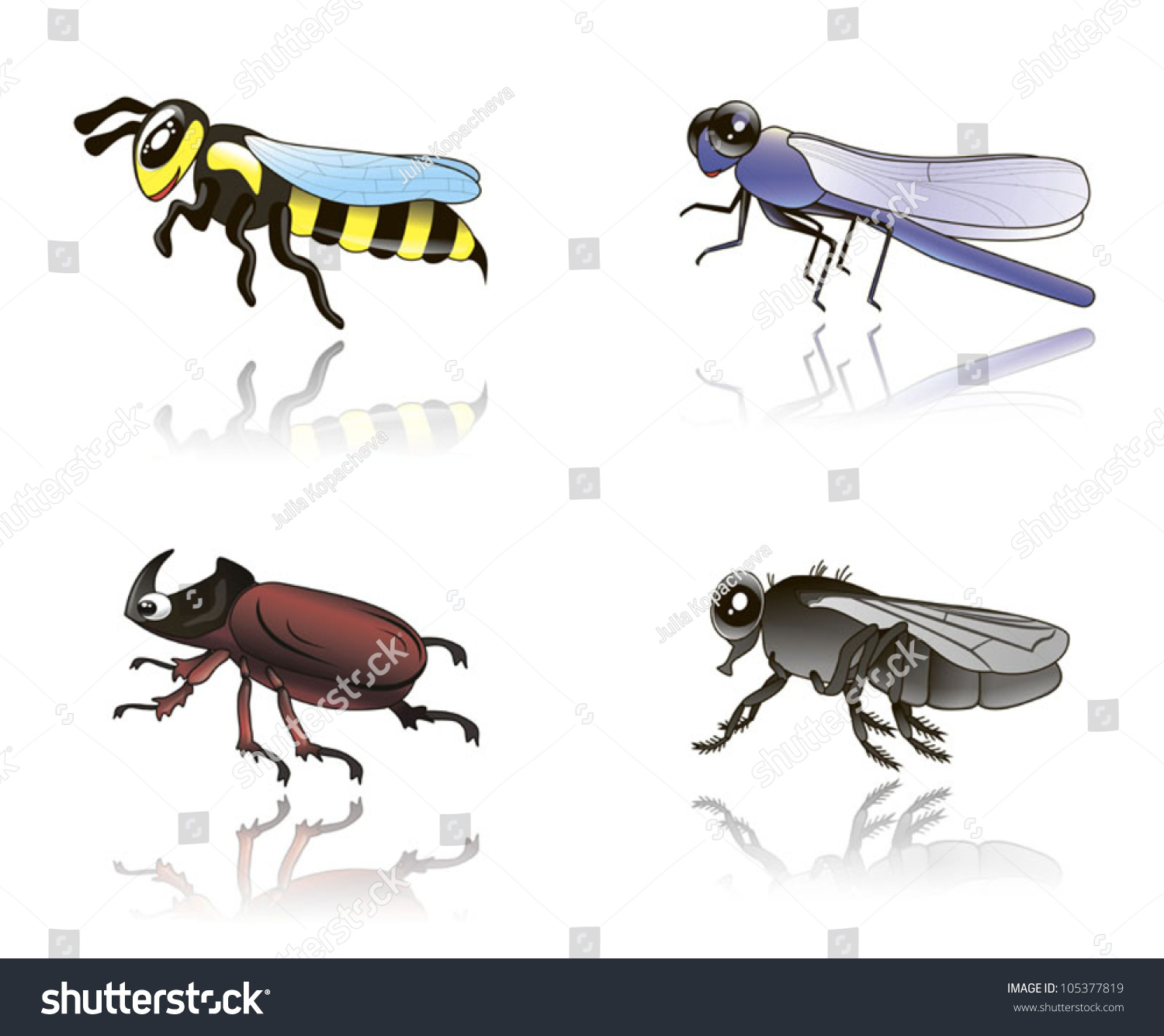 cute isolated illustration of funny babyish - Royalty Free Stock Vector ...