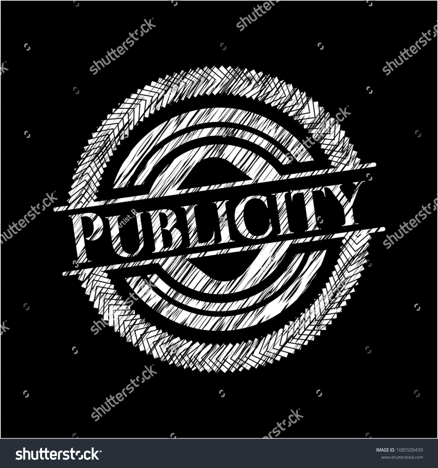 Publicity with chalkboard texture - Royalty Free Stock Vector ...