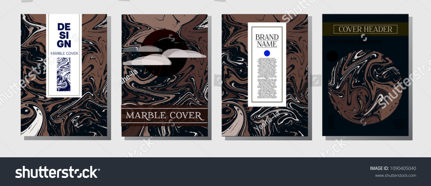 Marble Magazine Cover Template. Business - Royalty Free Stock Vector ...