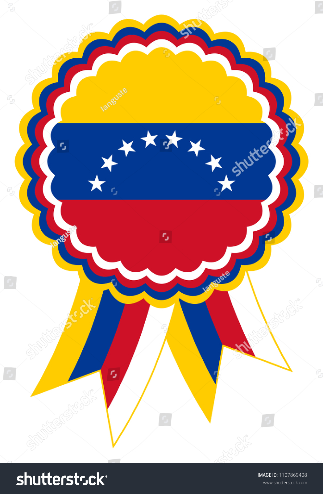 Venezuela Award Ribbon vector in the original - Royalty Free Stock ...