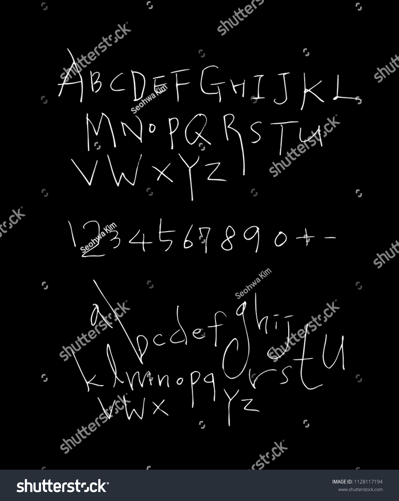 Vector fonts / Handwritten calligraphy - Royalty Free Stock Vector ...