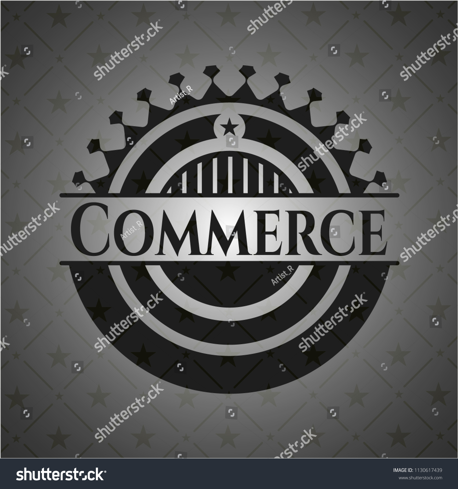 Commerce black emblem - Royalty Free Stock Vector 1130617439 - Avopix.com