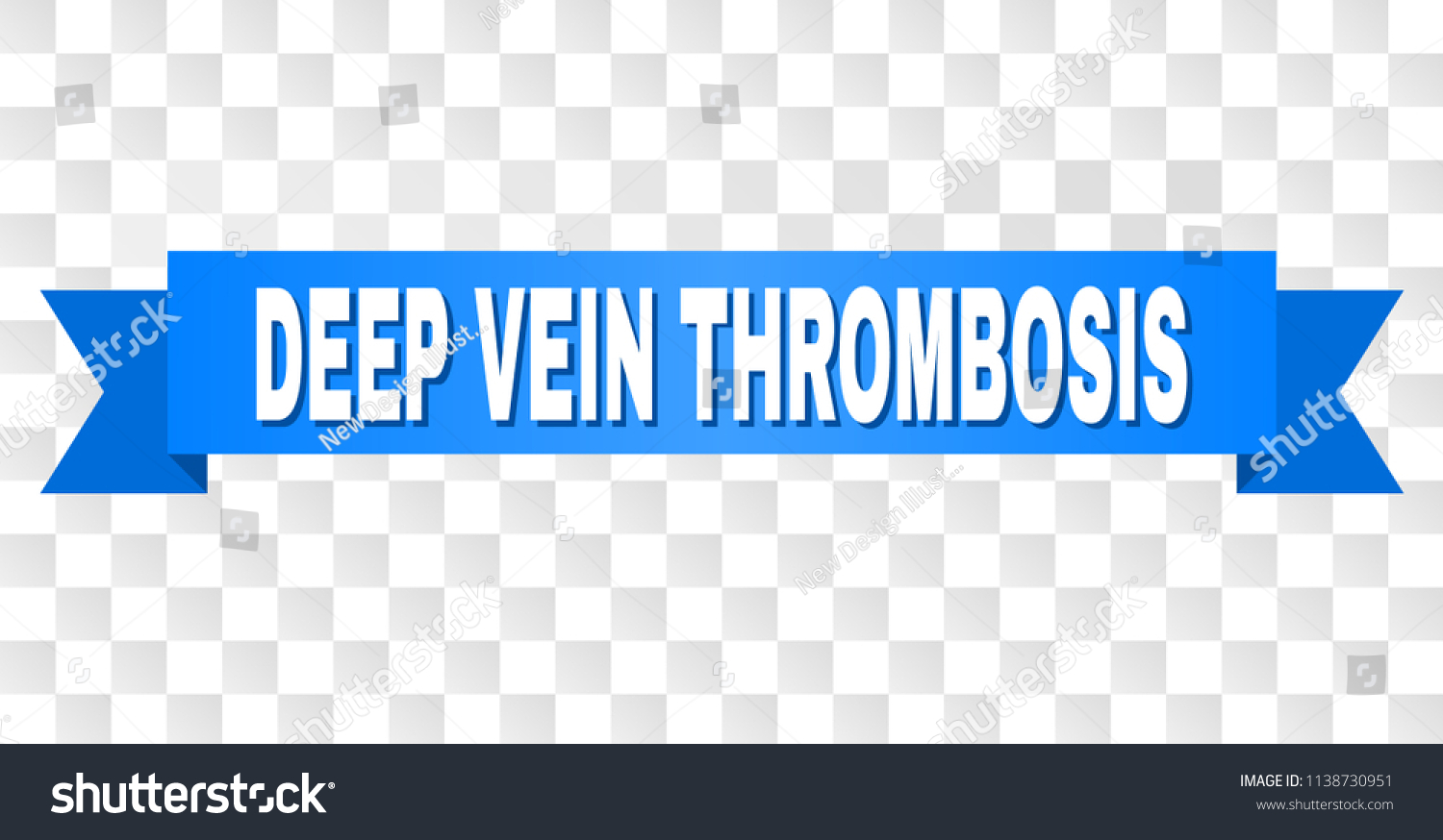 DEEP VEIN THROMBOSIS text on a ribbon. Designed - Royalty Free Stock ...