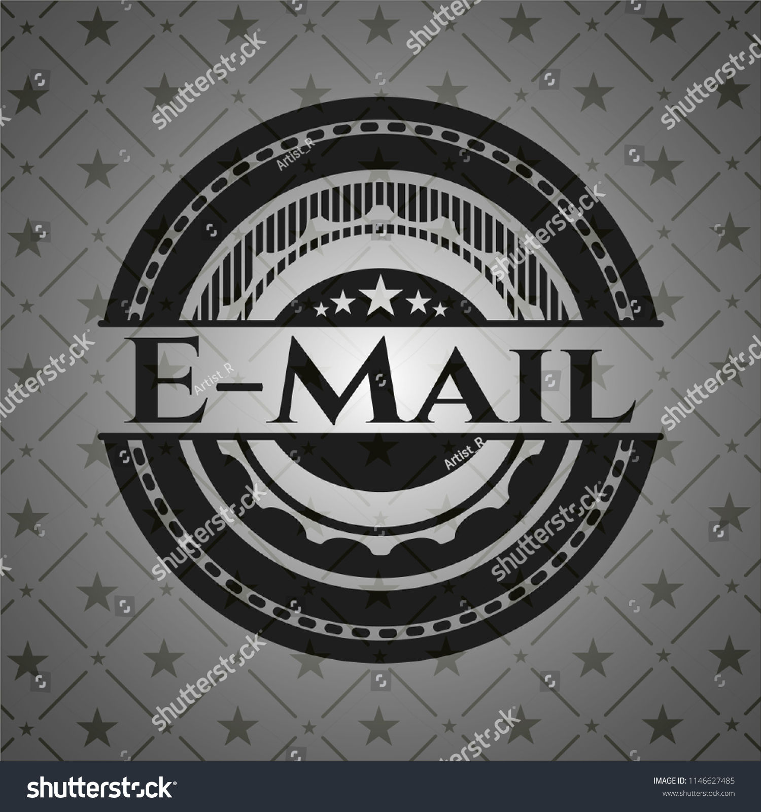 Email dark icon or emblem - Royalty Free Stock Vector 1146627485 ...