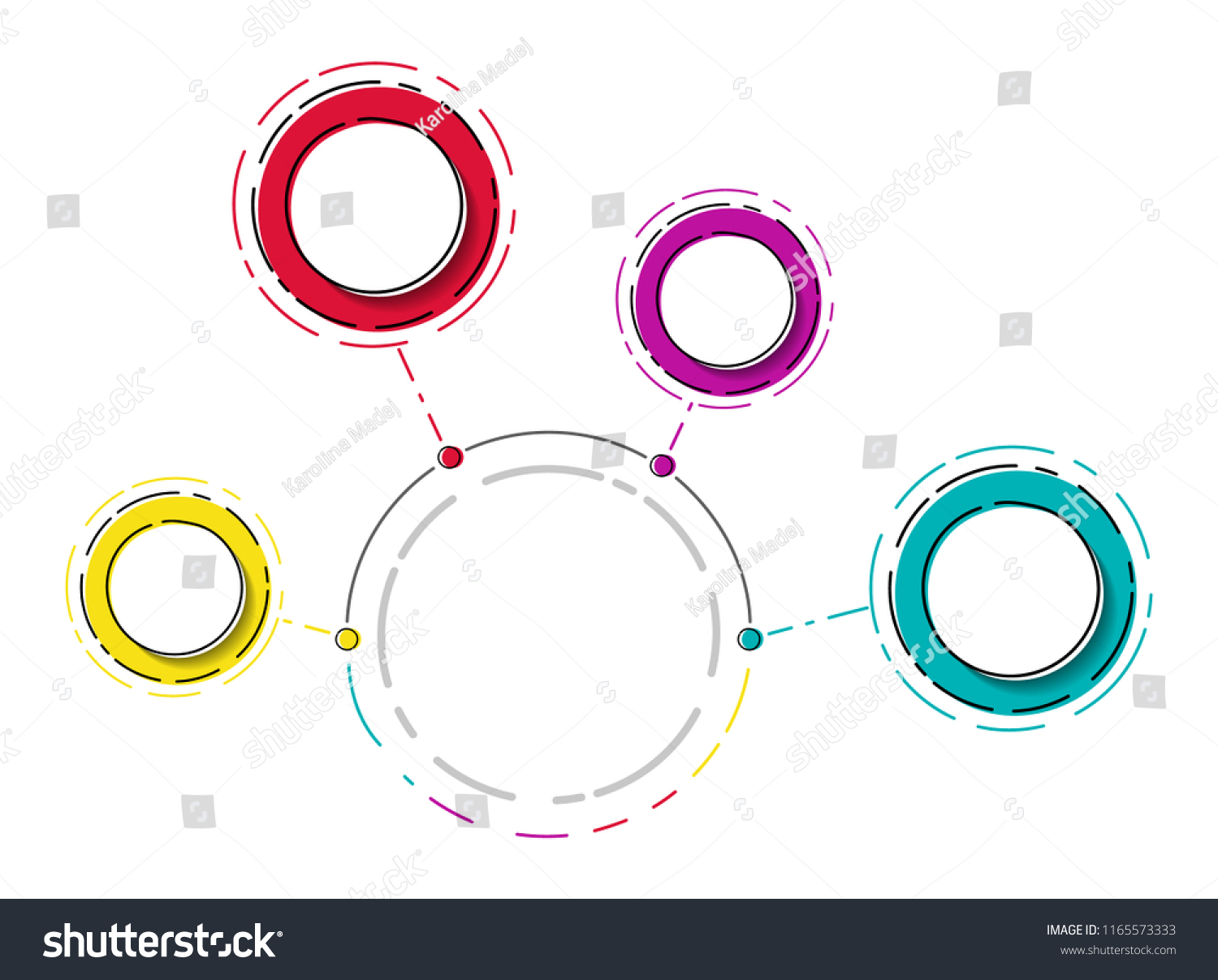 Empty round infographic template. Vector. - Royalty Free Stock Vector ...
