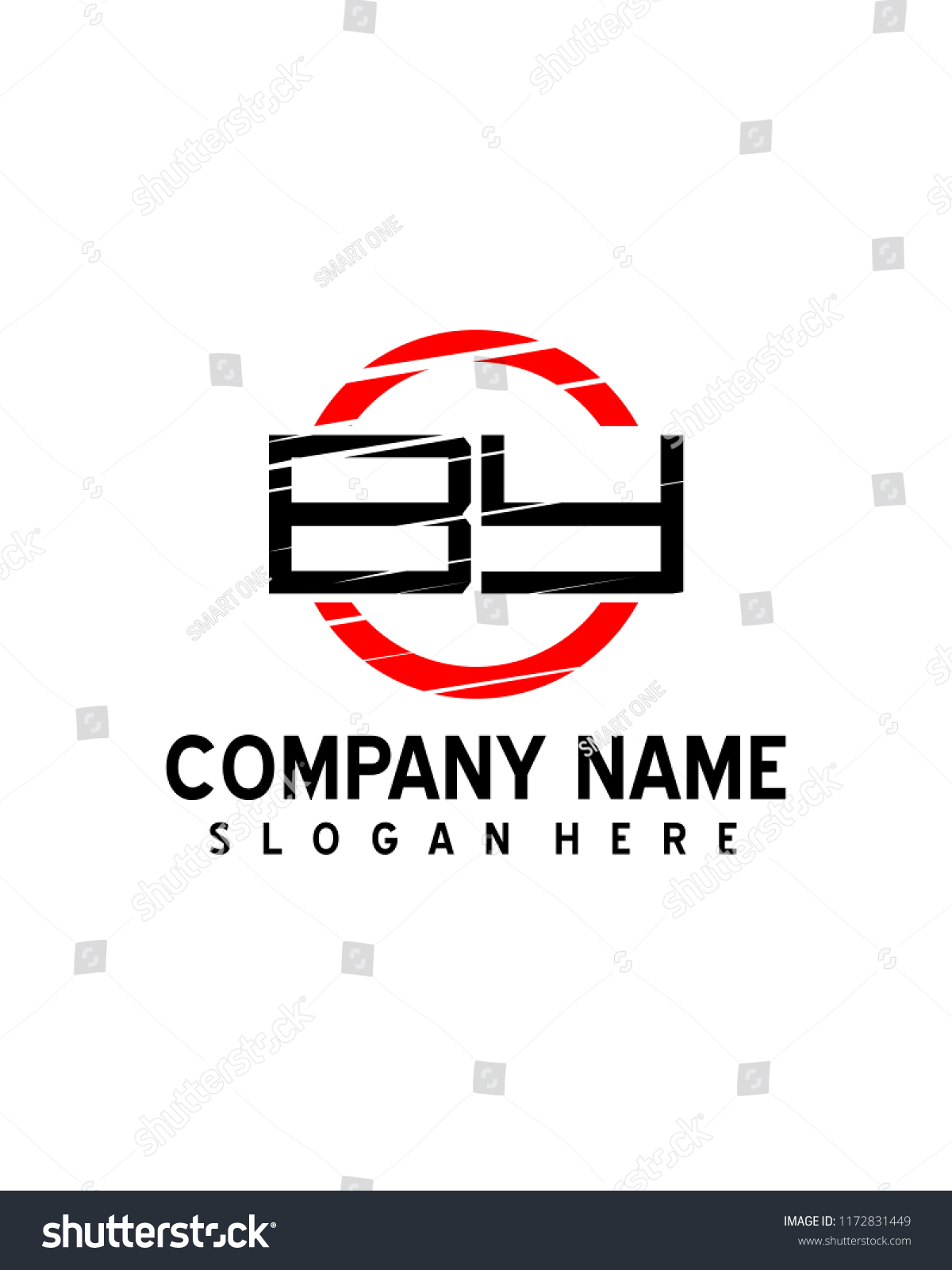 B Y Initial logo with circle template vector - Royalty Free Stock ...