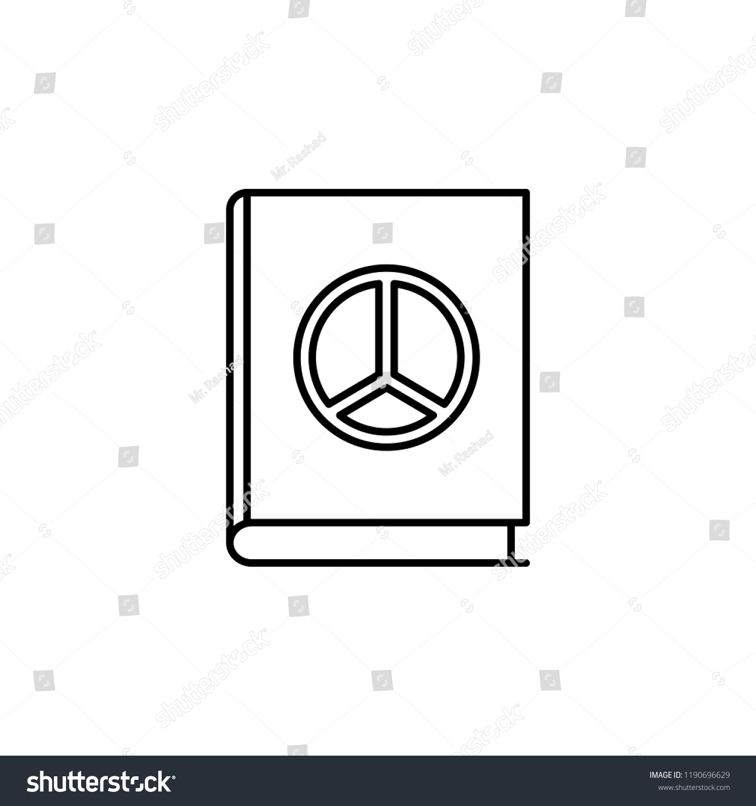 peace book icon. Element of peace icon for - Royalty Free Stock Photo ...