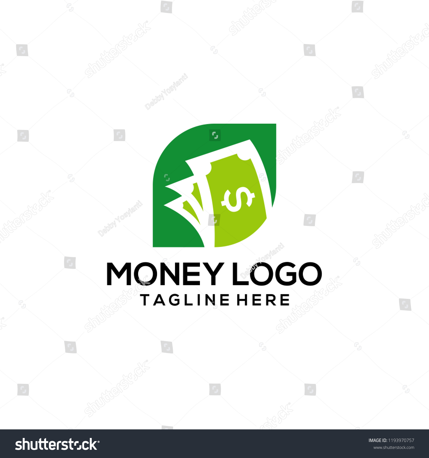 Money Logo Design Money Logo Vector Money Logo Royalty Free Stock Vector 1193970757