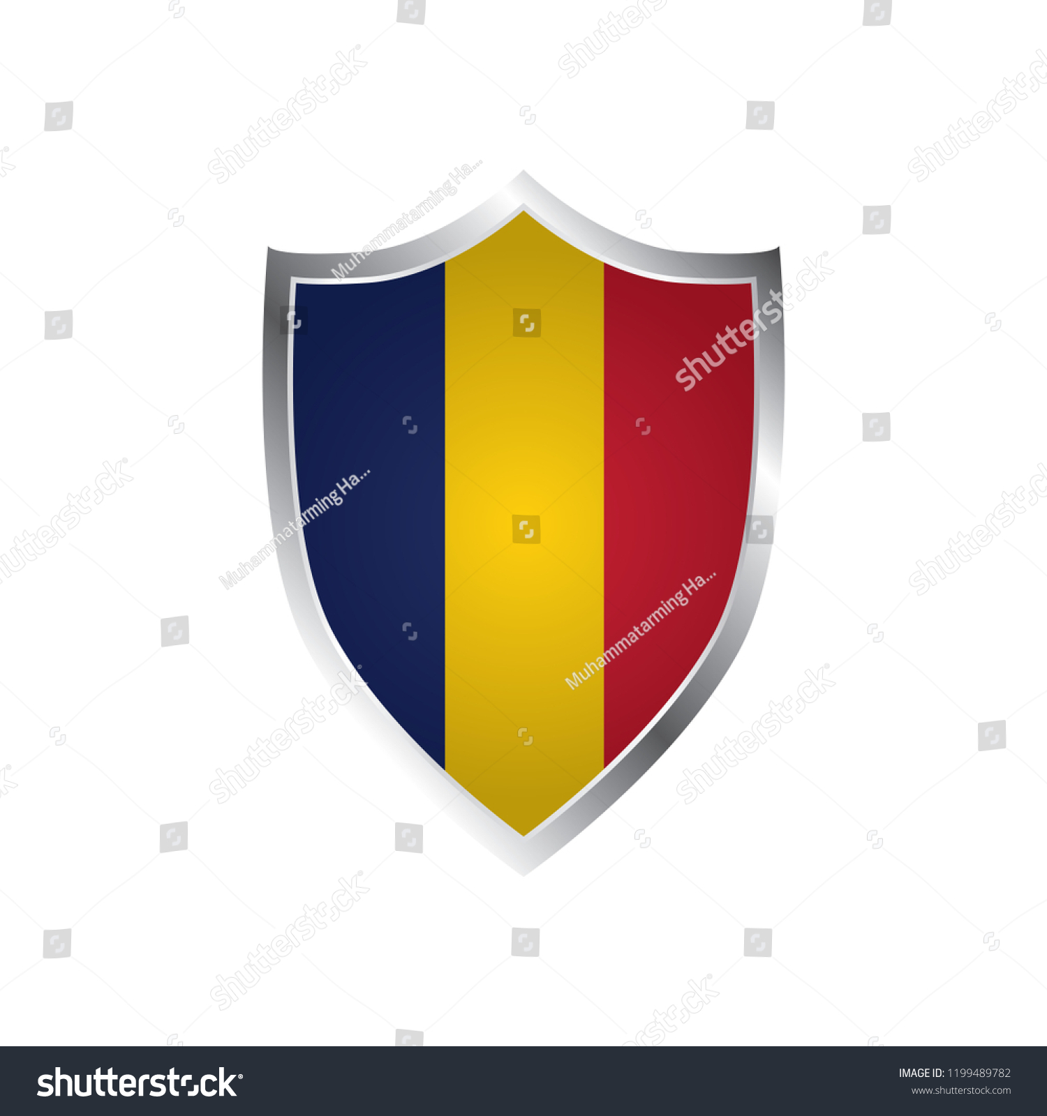 A Shield Illustration with the flag for the - Royalty Free Stock Vector ...