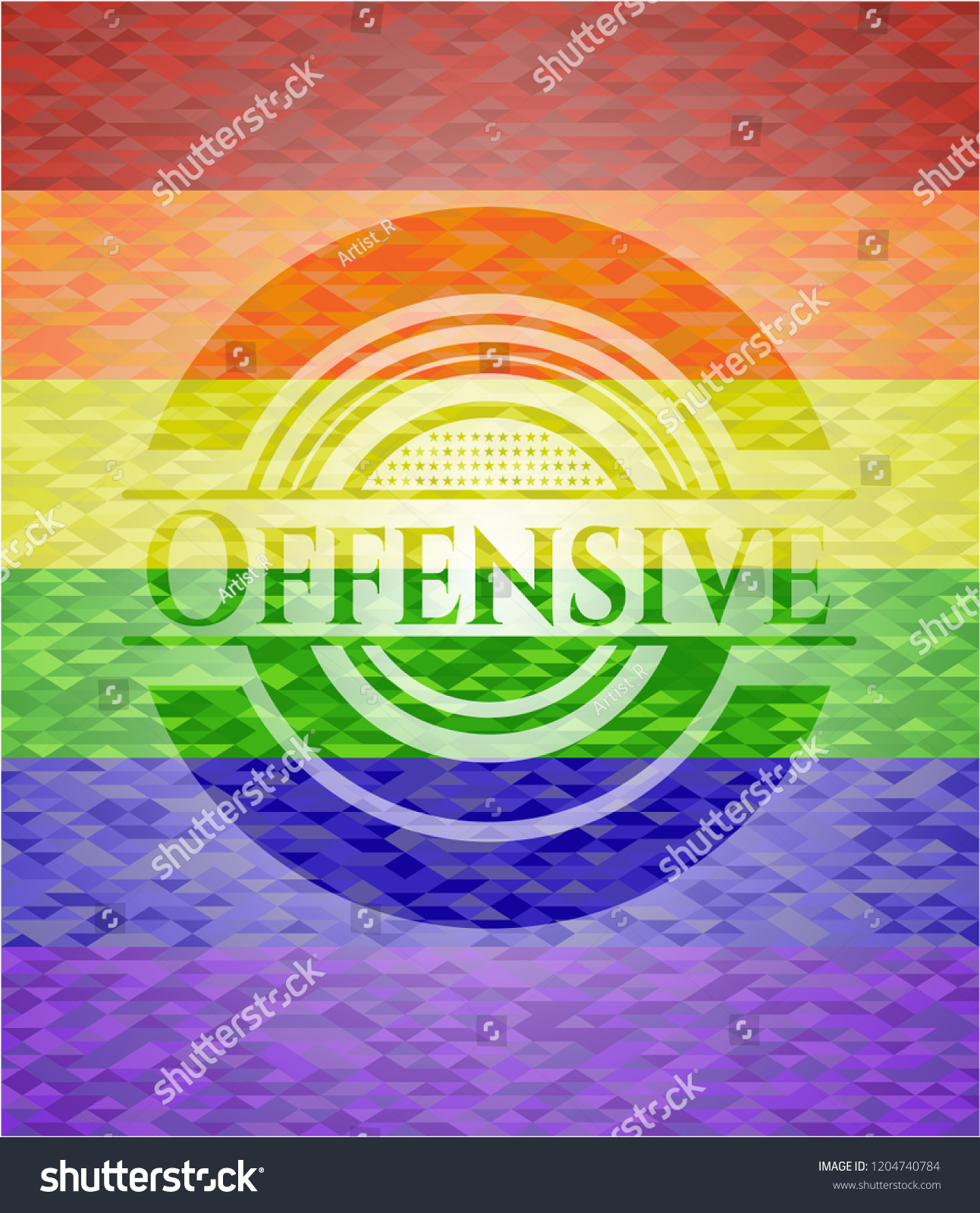 Offensive on mosaic background with the colors - Royalty Free Stock ...