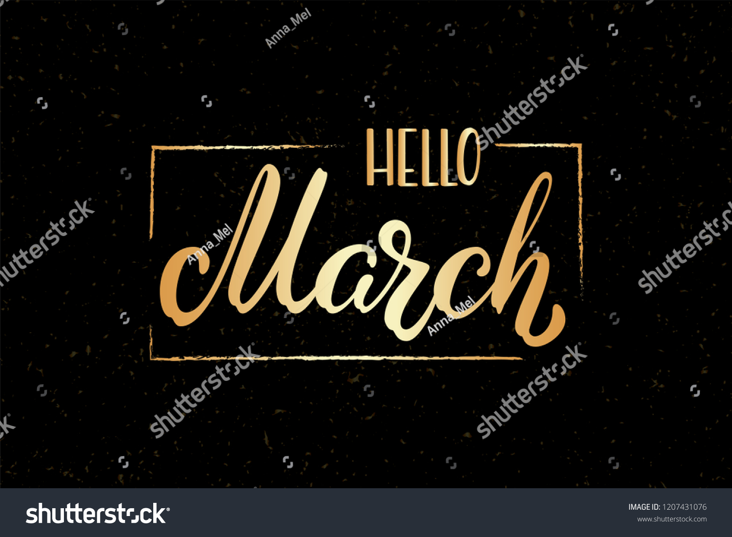 Hand drawn lettering month name. Hand written - Royalty Free Stock ...