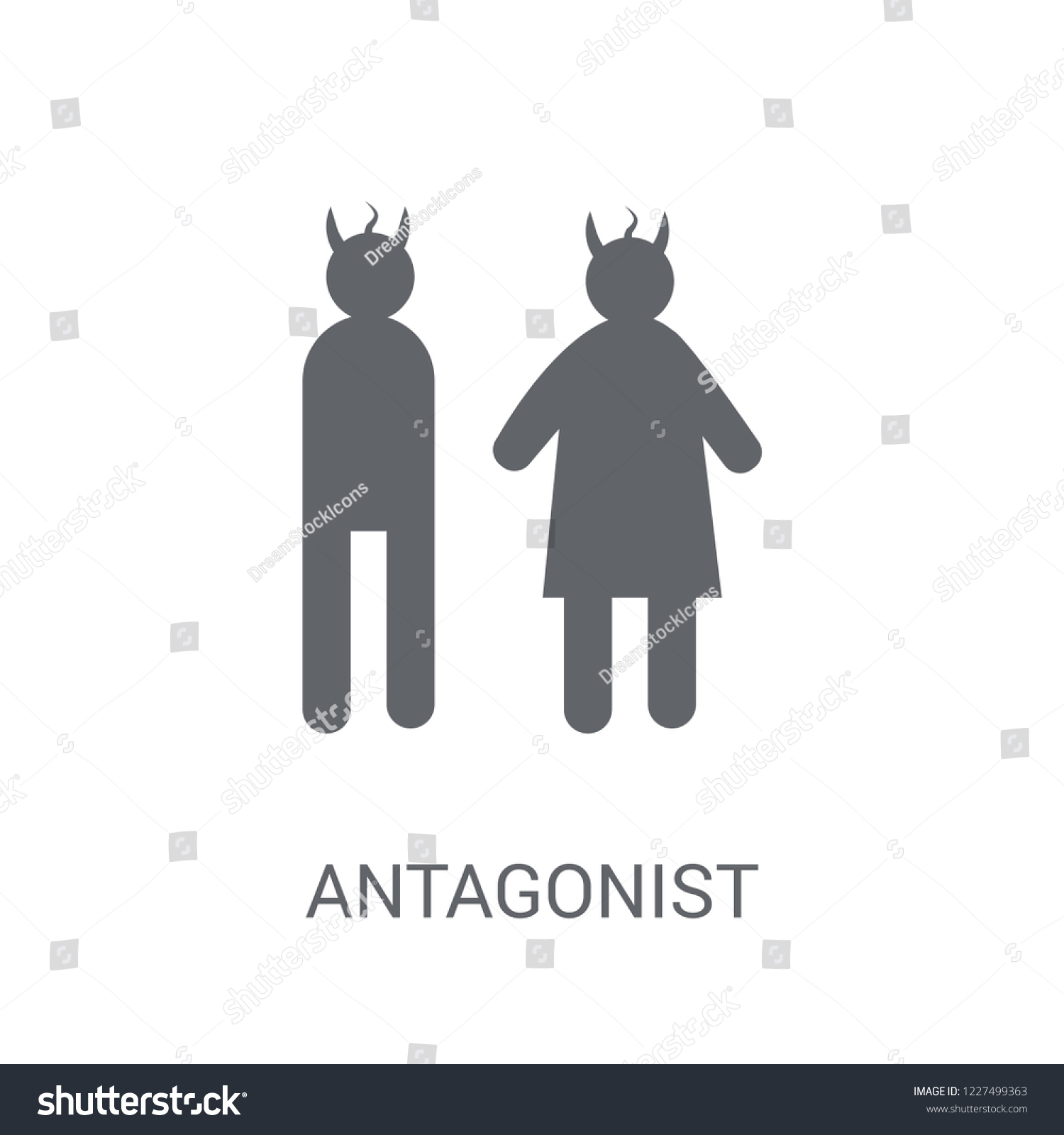 antagonist icon. Trendy antagonist logo concept - Royalty Free Stock ...