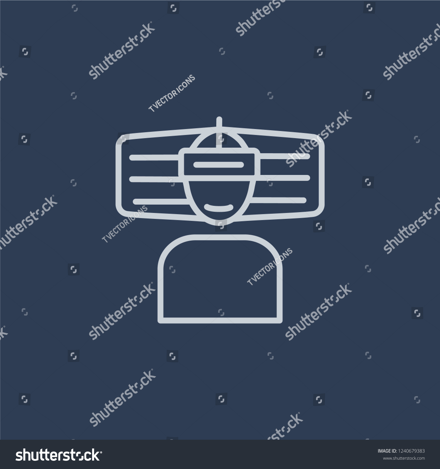 Immersive icon. Trendy flat vector line - Royalty Free Stock Vector ... Immersive icon. Trendy flat vector line - Royalty Free Stock Vector ...