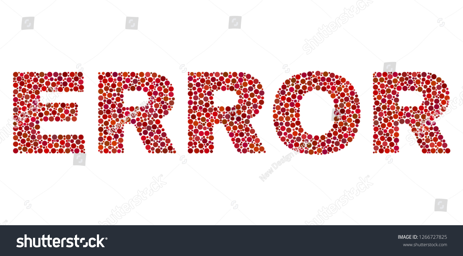 Vector dot Error text isolated on a white - Royalty Free Stock Vector ...