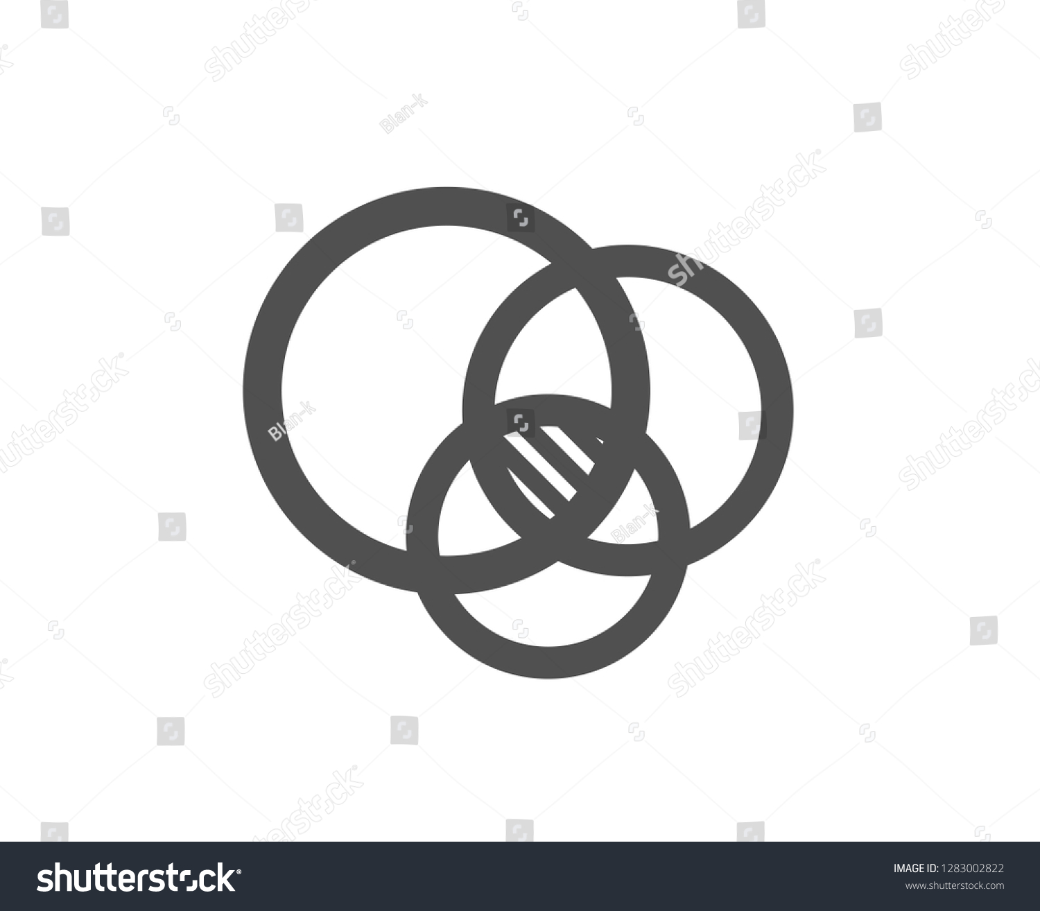 Euler diagram icon. Eulerian circles sign. - Royalty Free Stock Vector ...