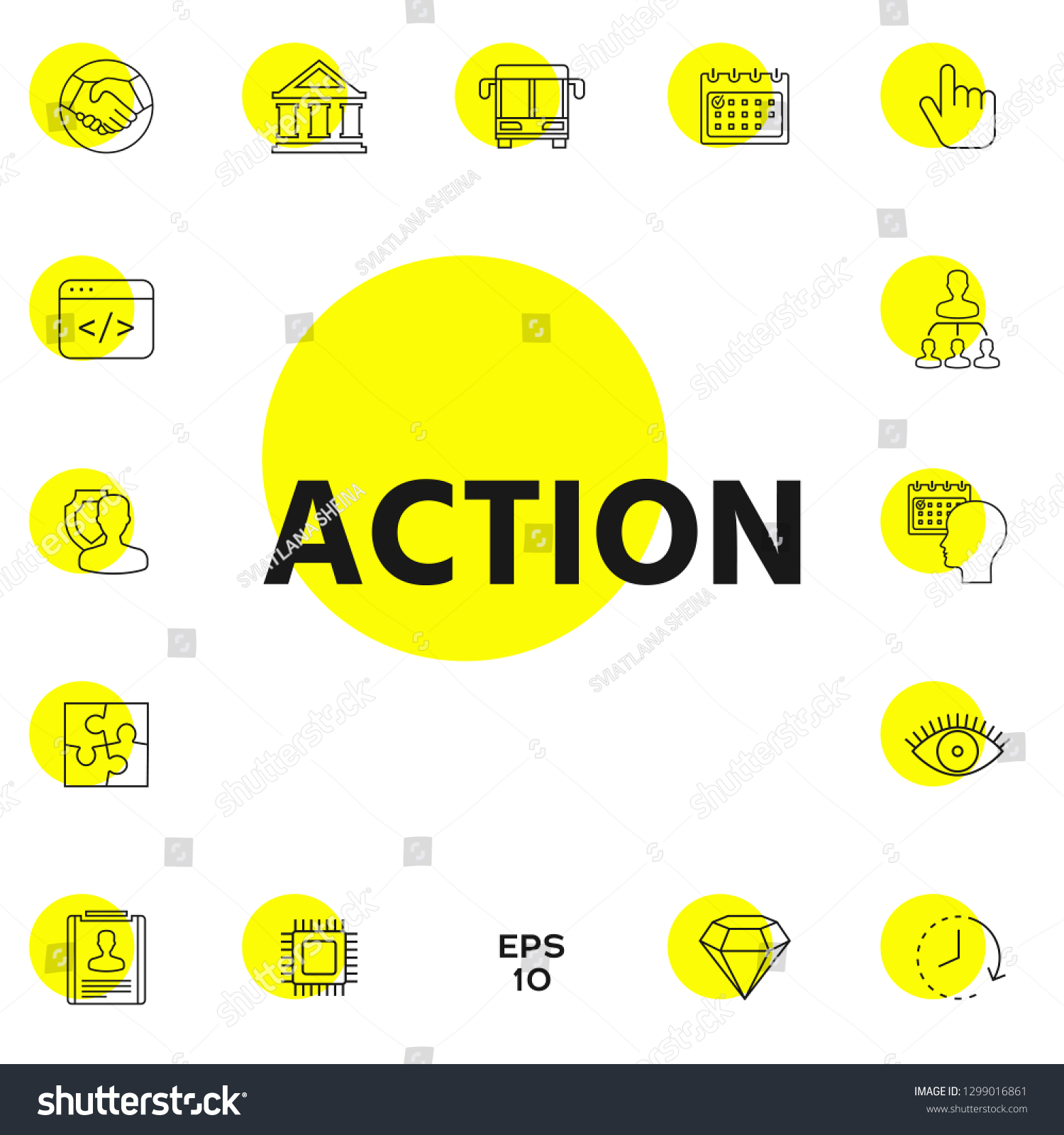 Action button symbol. Graphic elements for your - Royalty Free Stock ...