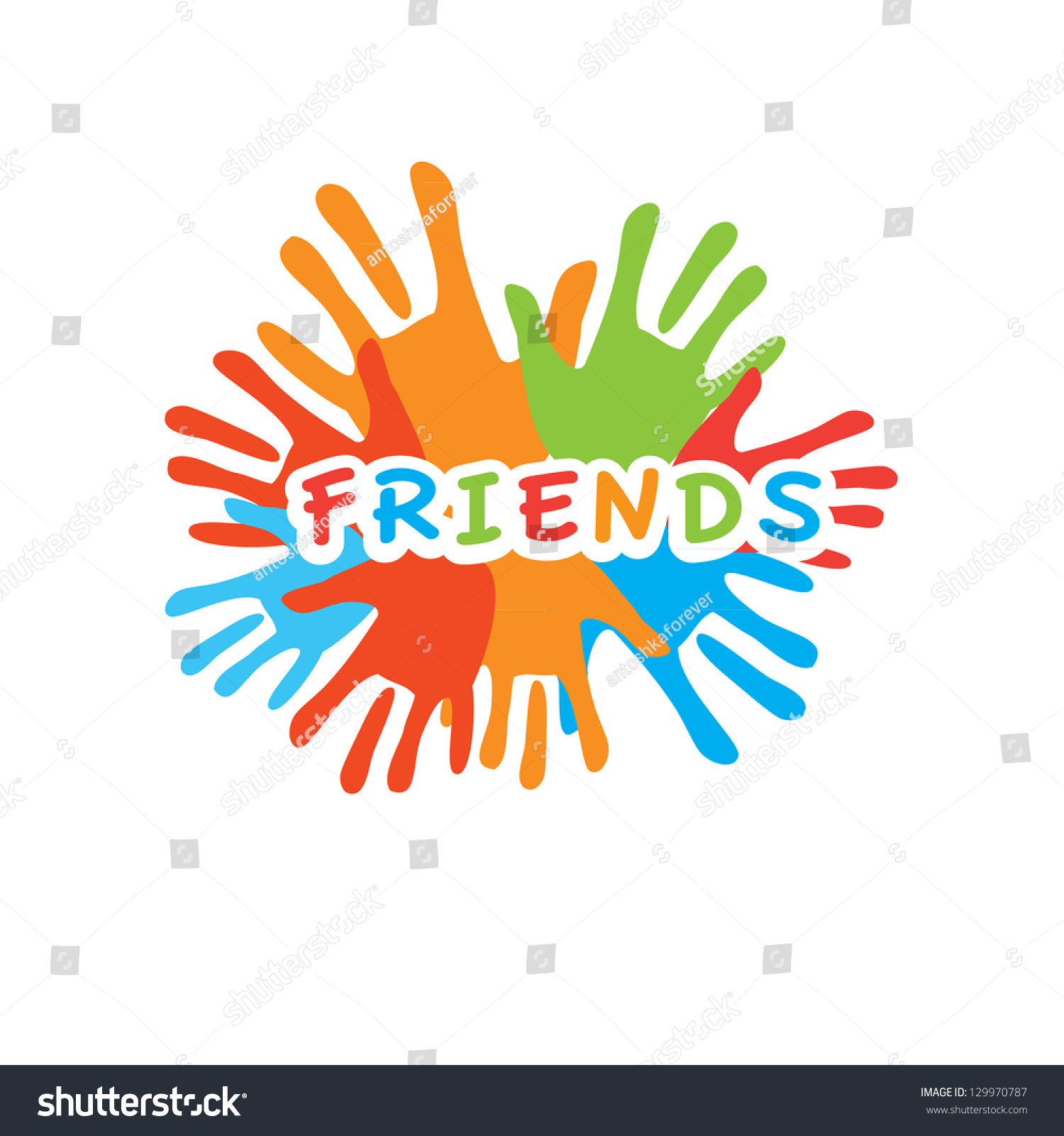 Sign of friends. Vector symbol of friendship - Royalty Free Stock ...