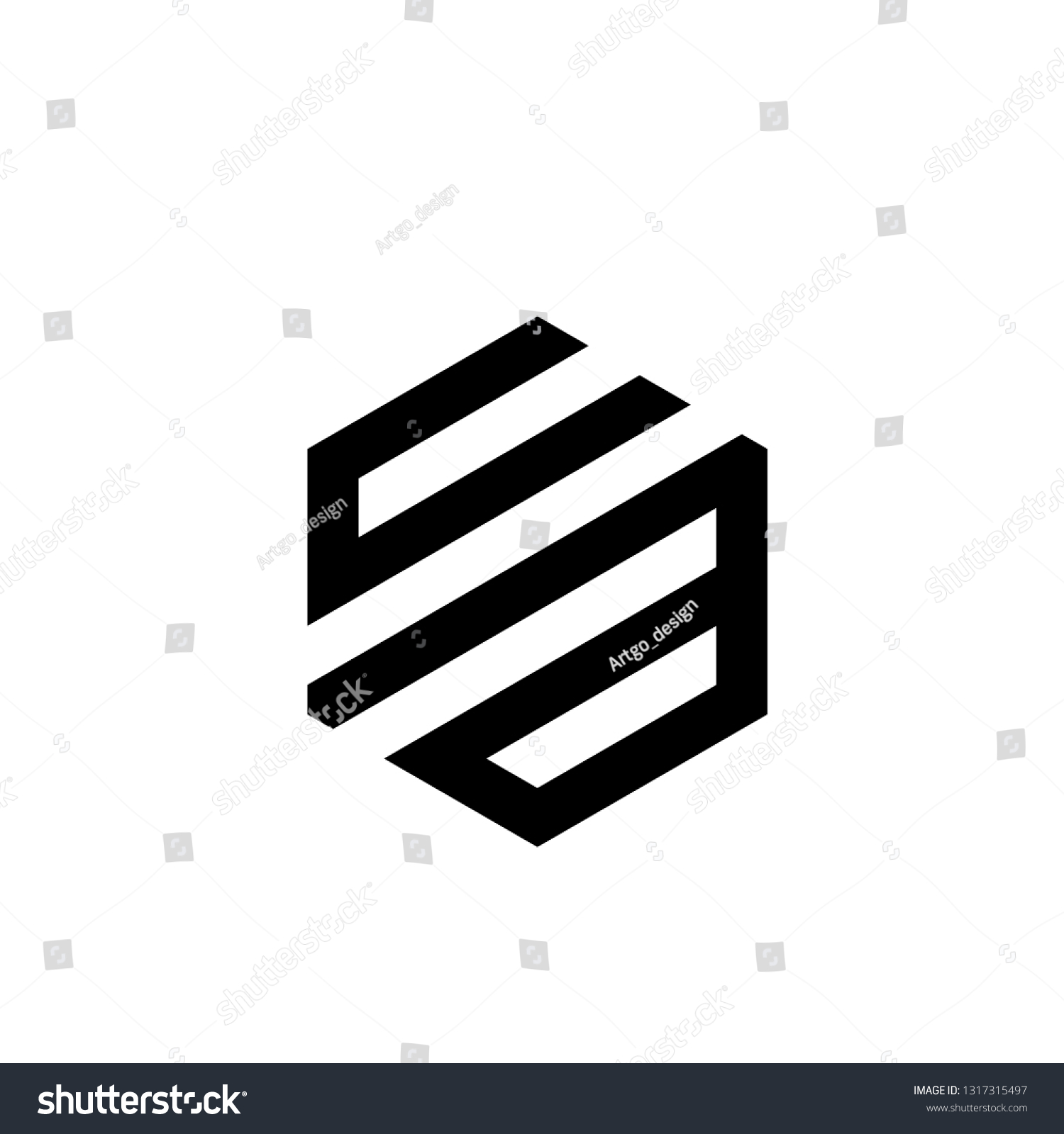 polygon logo concept - Royalty Free Stock Vector 1317315497 - Avopix.com