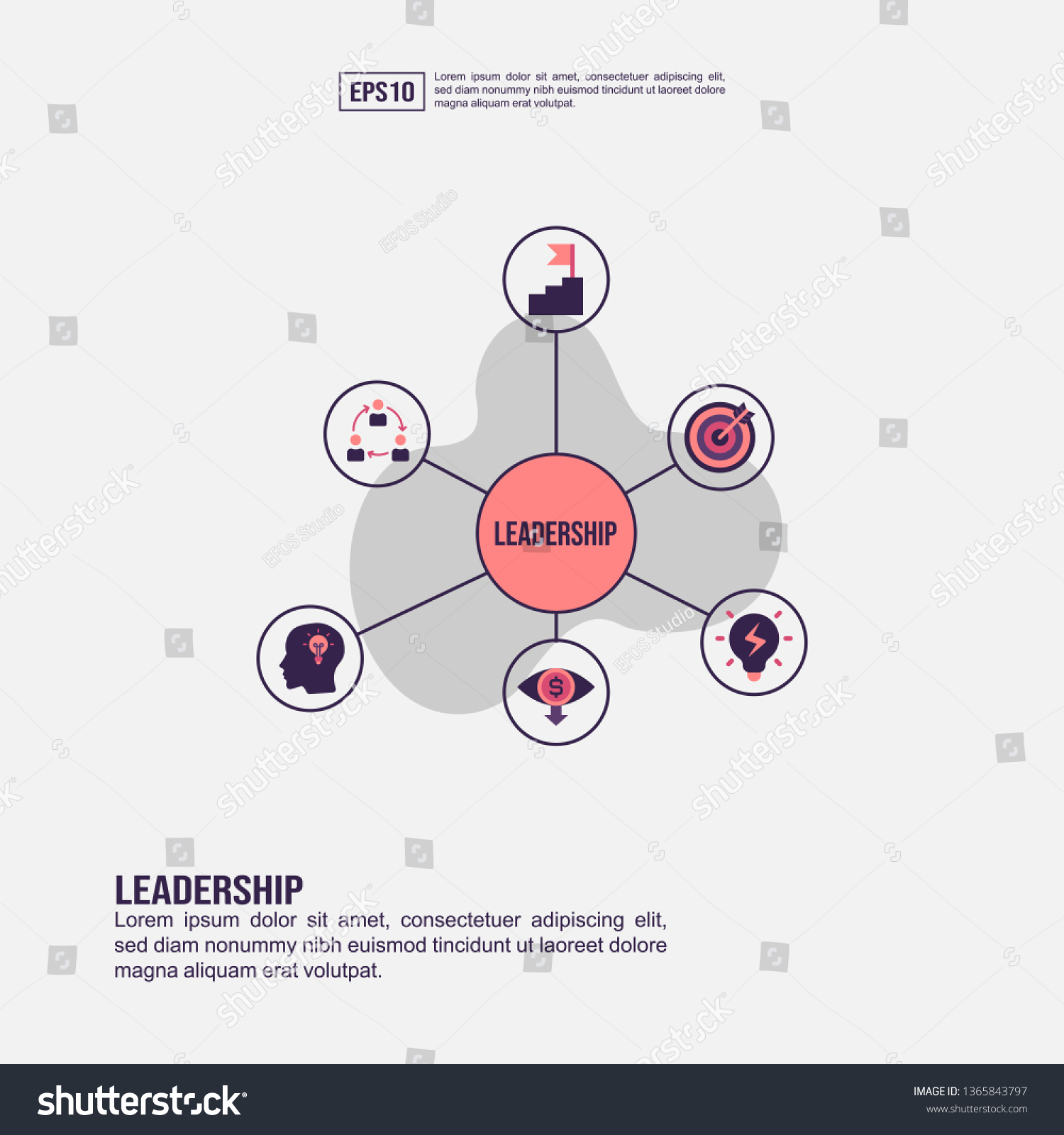 Leadership concept for presentation, promotion, - Royalty Free Stock ...