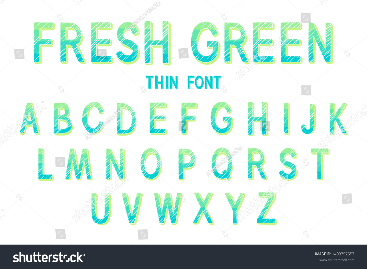 Set of hand draw thin sans serif alphabet. Font - Royalty Free Stock ...