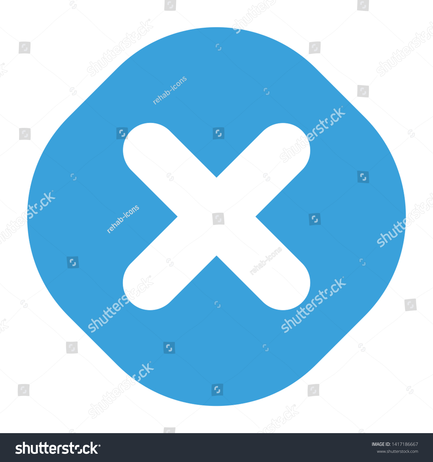 Vector delete or remove sign - Royalty Free Stock Vector 1417186667 ...