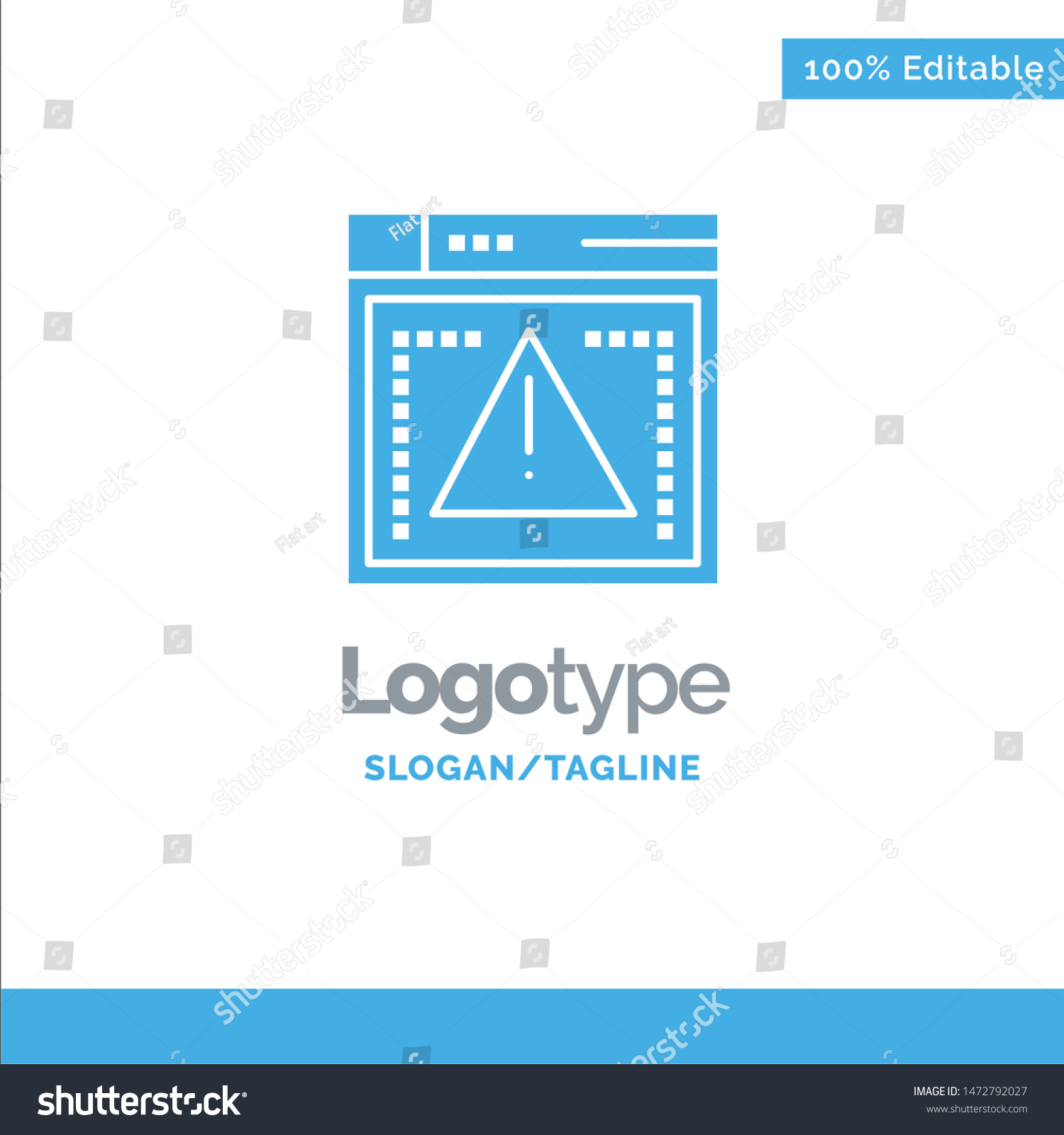 Computing, Coding, Error Blue Business Logo - Royalty Free Stock Vector ...