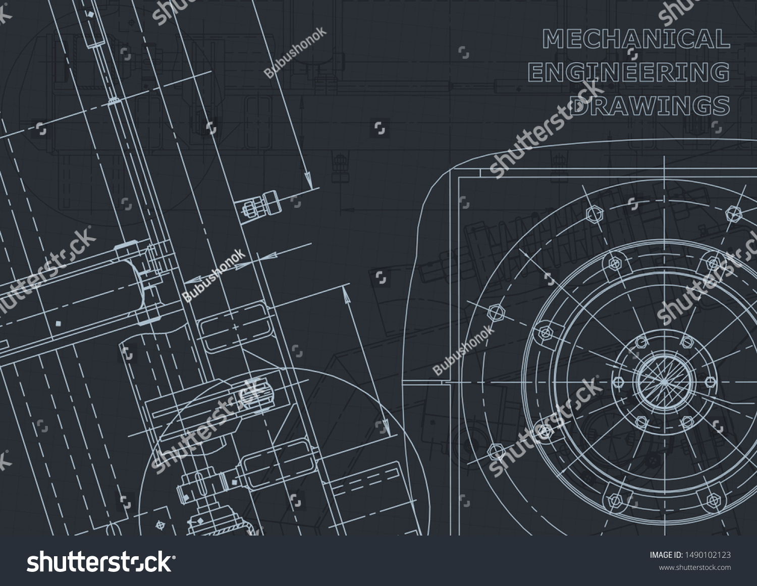 Cover, flyer, banner, background. Engineering - Royalty Free Stock ...