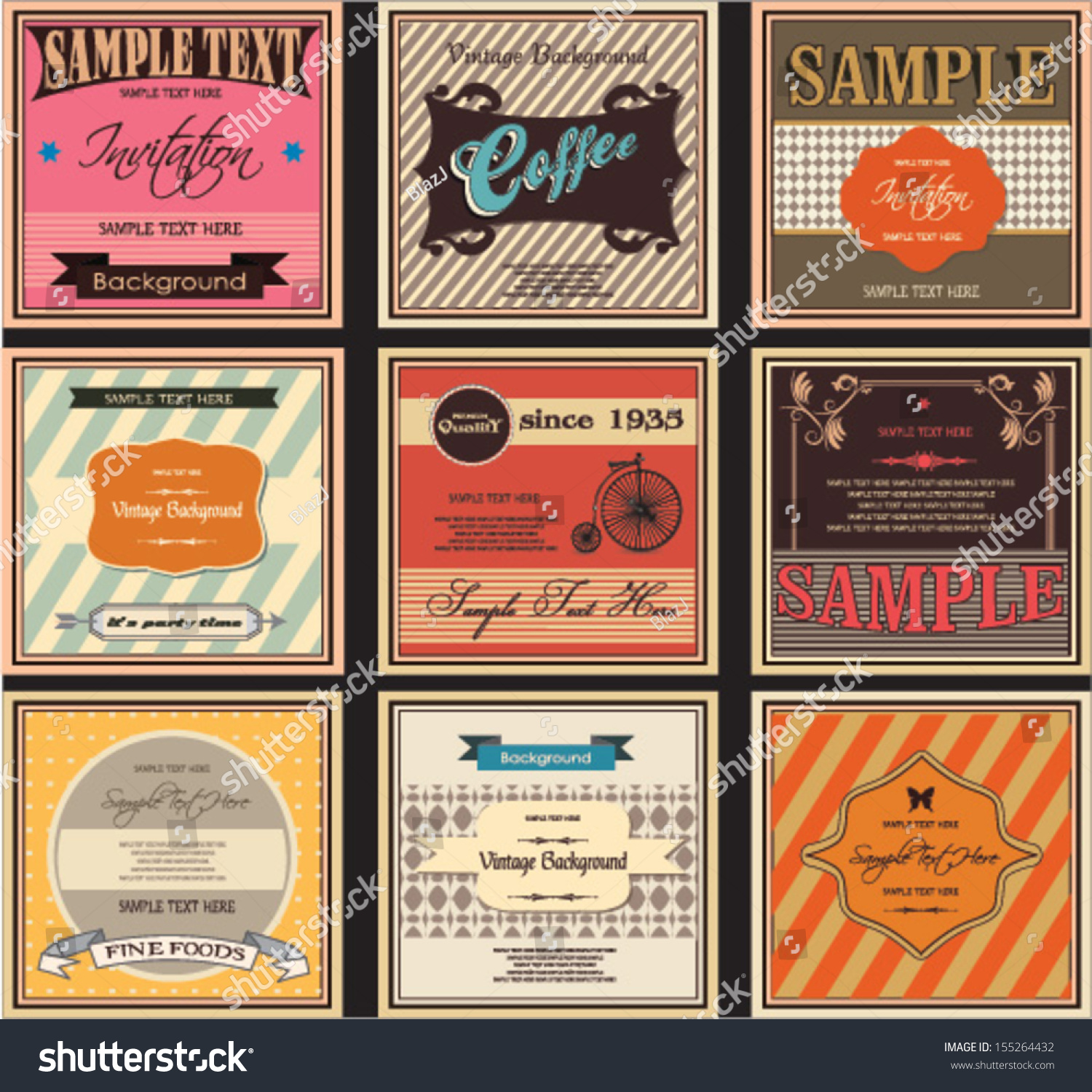 vintage labels and retro packaging - Royalty Free Stock Vector ...