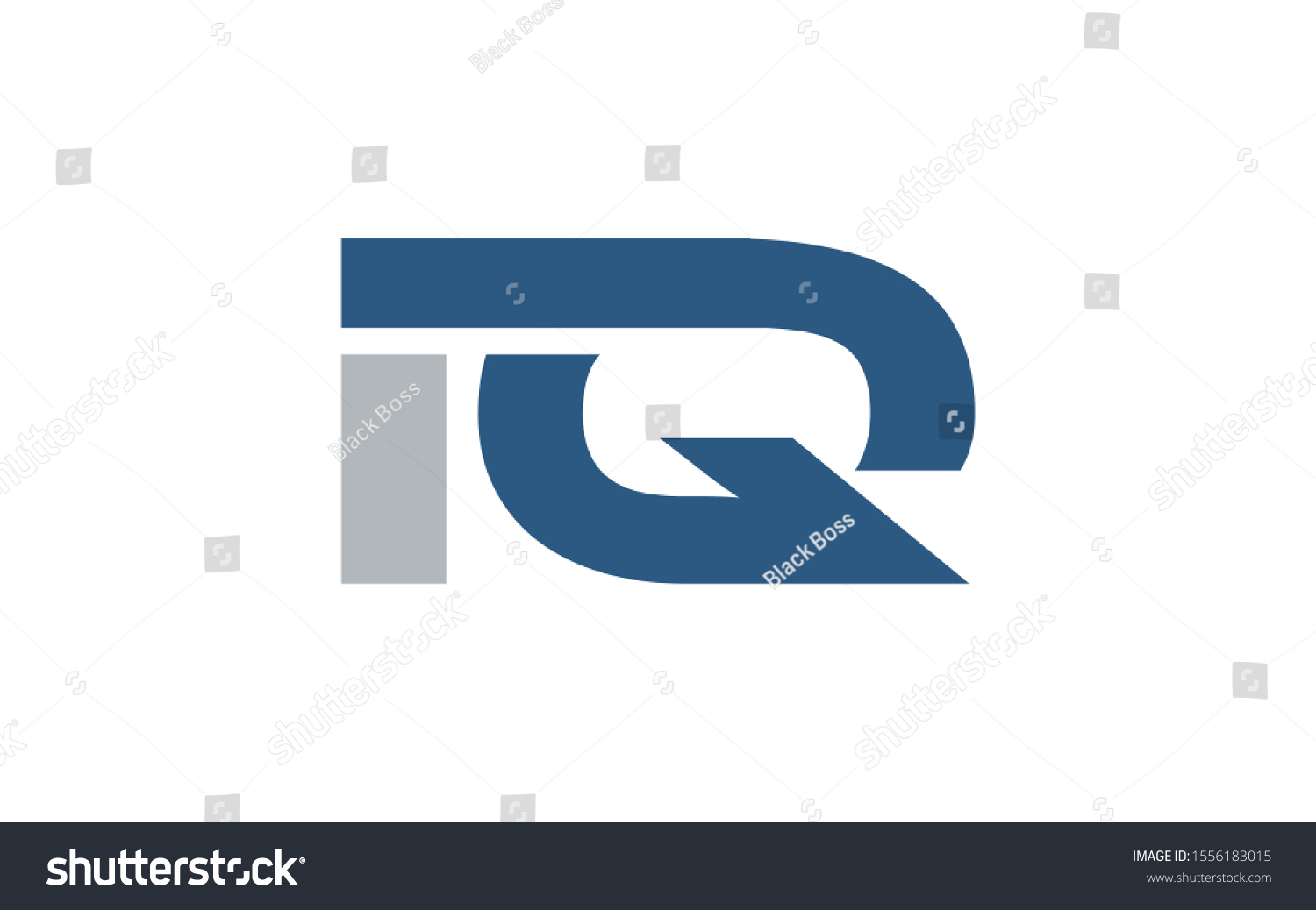 I AND Q letters LOGO. Unique Textual Logo. Fresh - Royalty Free Stock ...