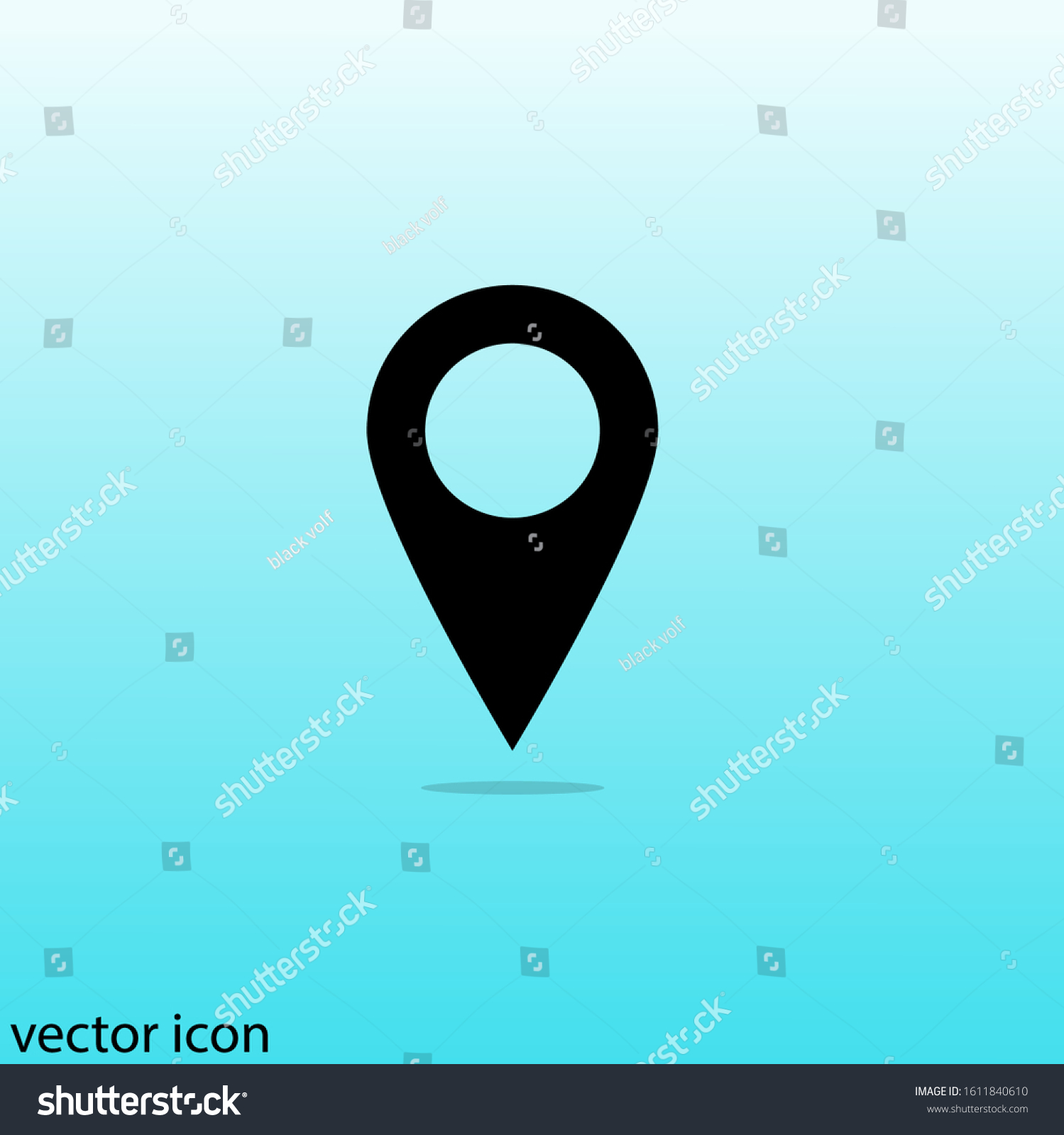 Mark on the map. Location indicator. Geodata to - Royalty Free Stock ...