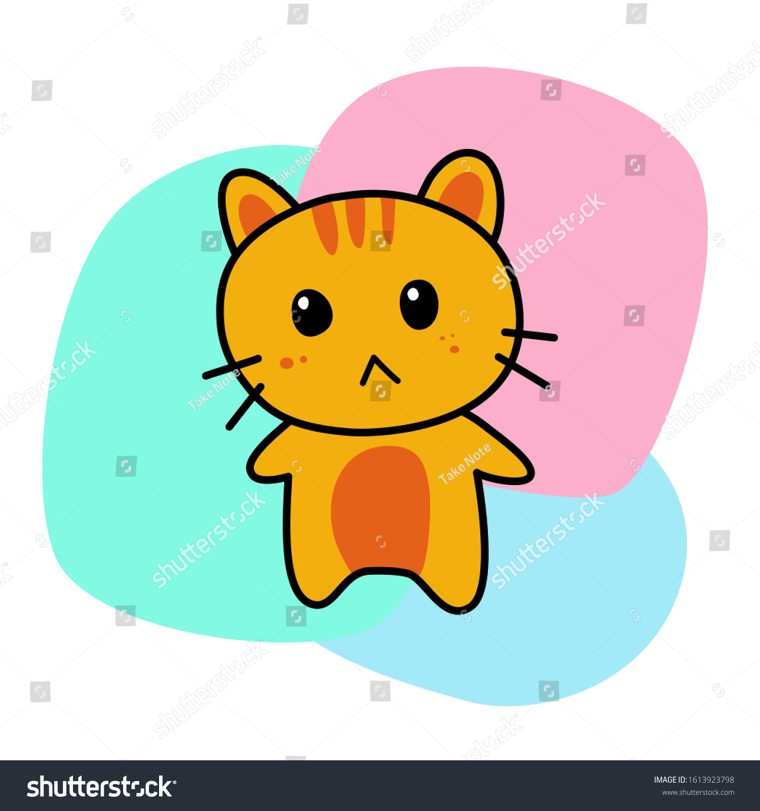 Vector Illustration About Cute Cartoon Orange Royalty Free Stock Vector 1613923798