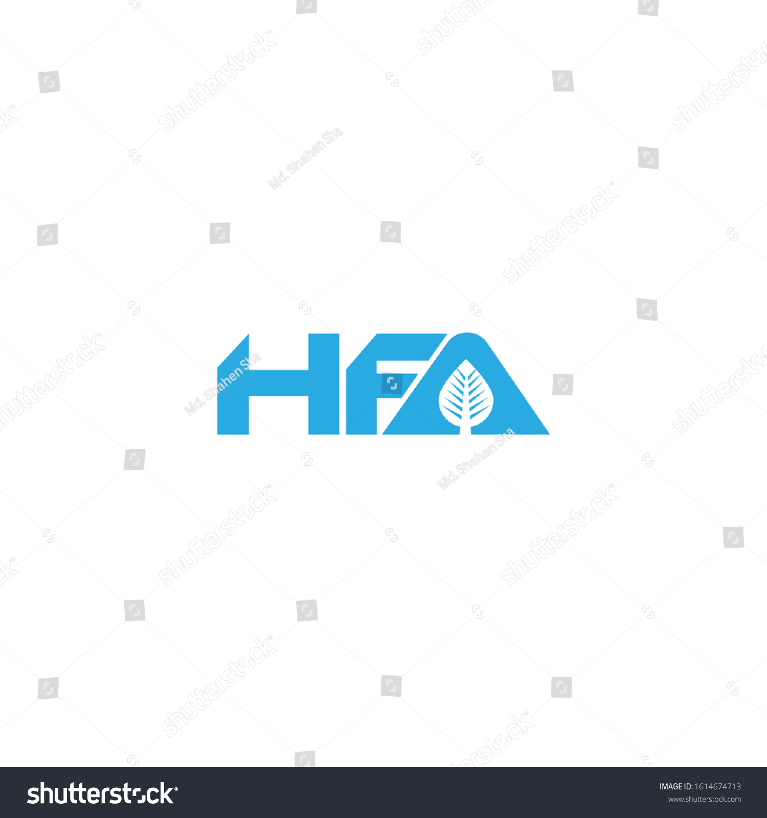 HFA letter logo design. HFA logo design. H F A - Royalty Free Stock ...