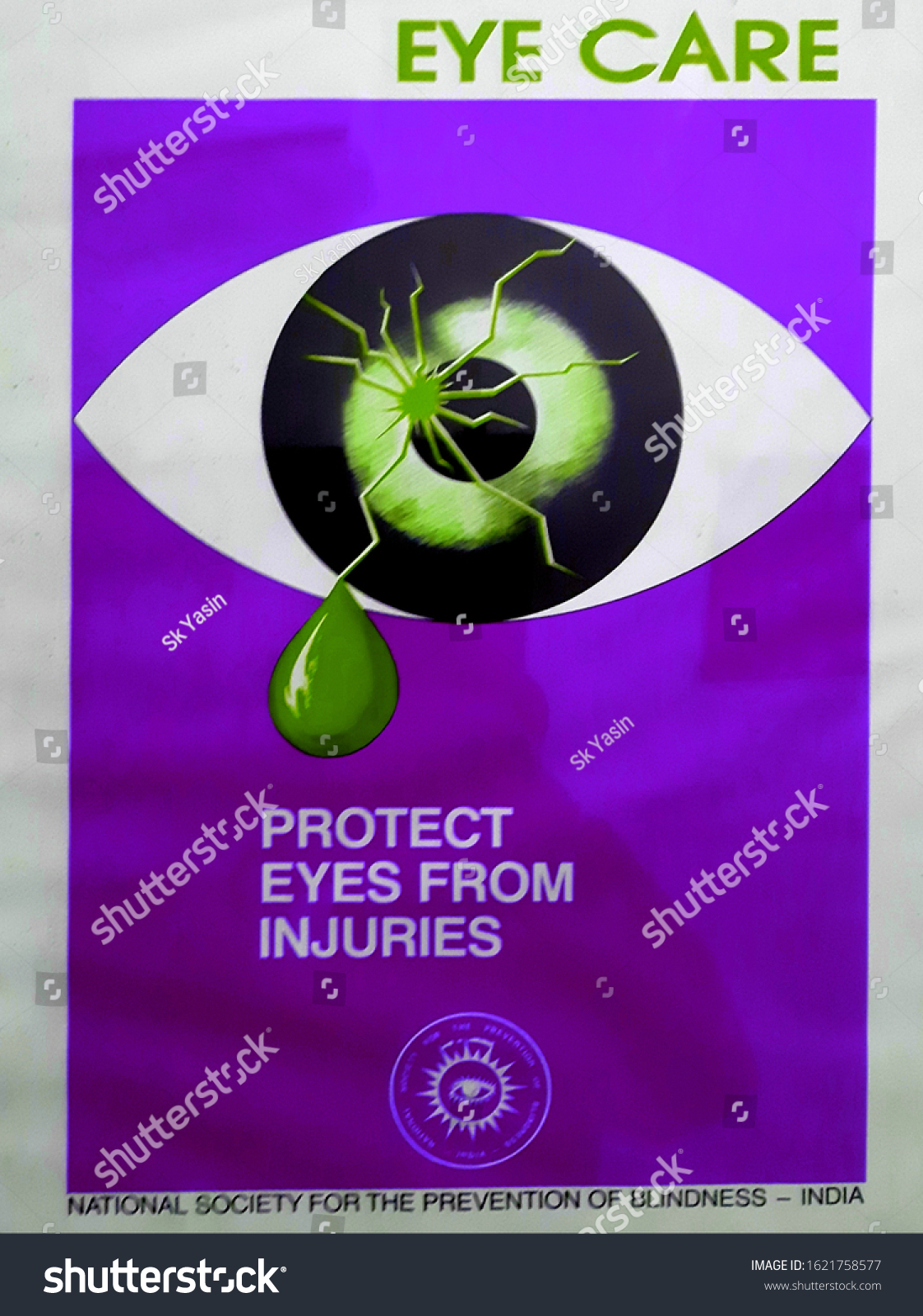Protect eyes from injuries poster in EYE - Royalty Free Stock Photo ...