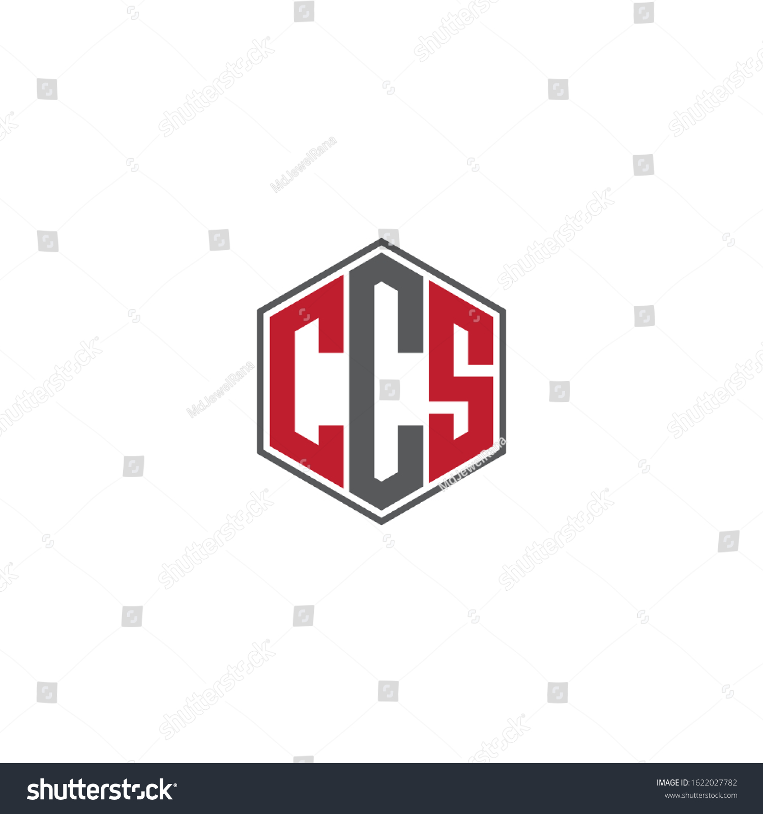 Letter CCS logo design vector - Royalty Free Stock Vector 1622027782 ...