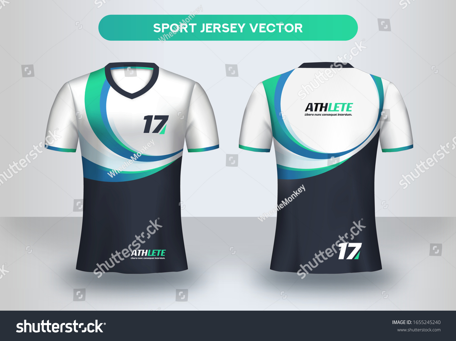 Football Jersey Design Template Corporate Royalty Free Stock Vector