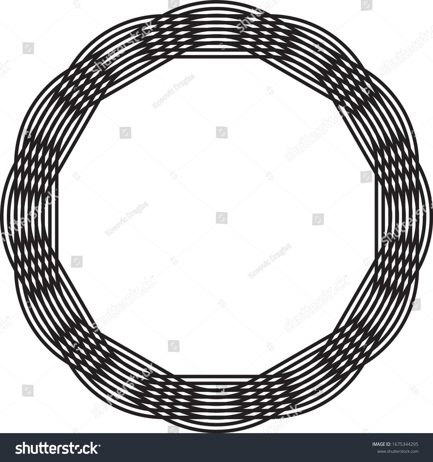 Lines in circle form. Design element. Geometric - Royalty Free Stock ...