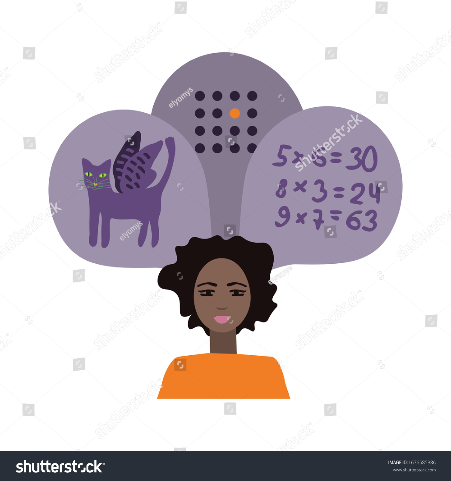 Mental processes, imagination, memory and - Royalty Free Stock Vector ... Mental processes, imagination, memory and - Royalty Free Stock Vector ...