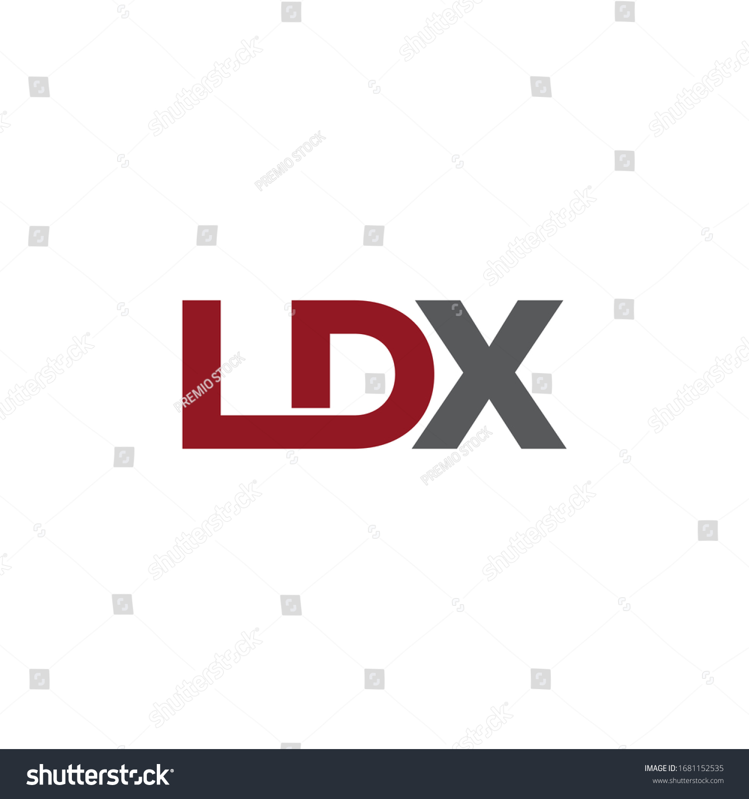 Ldx Logotype Logo Symbol Letter Royalty Free Stock Vector 1681152535