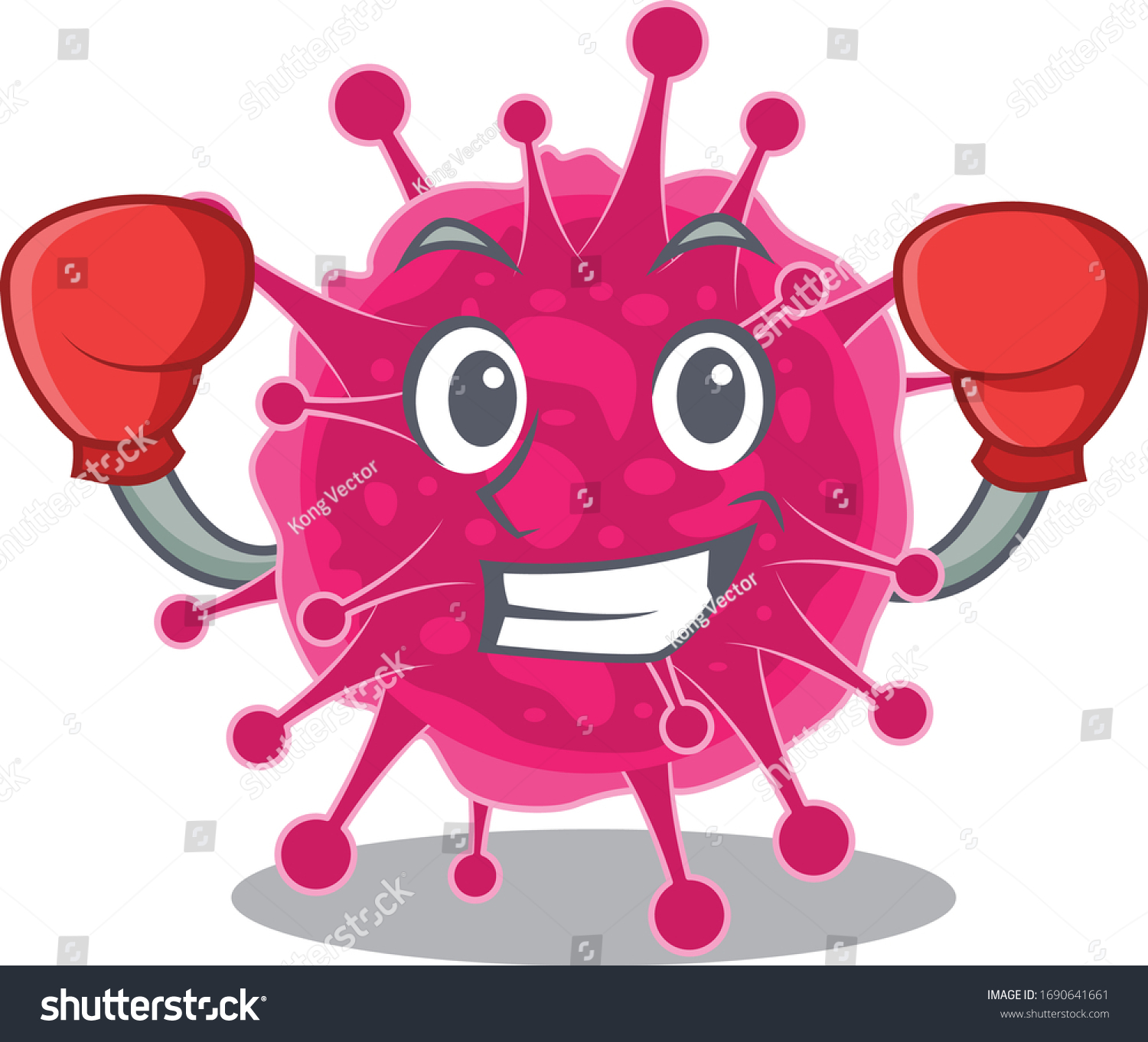 A Sporty Boxing Athlete Mascot Design Of Royalty Free Stock Vector
