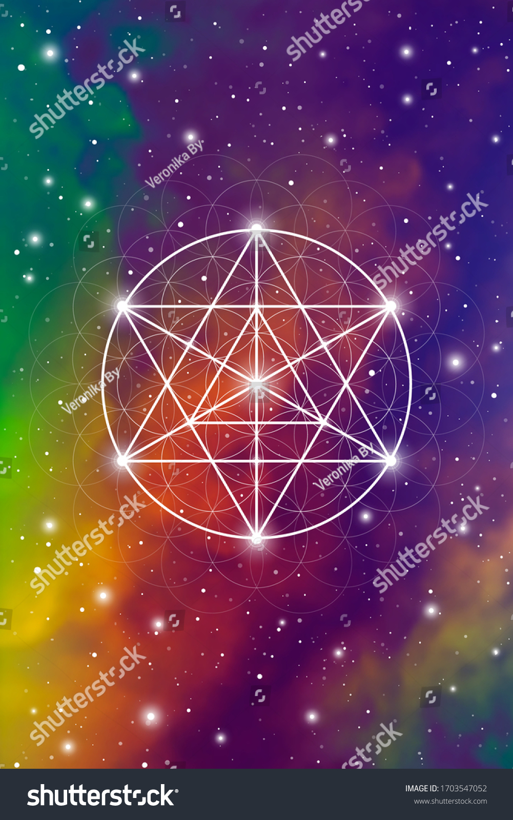 Merkaba sacred geometry spiritual new age - Royalty Free Stock Vector ...