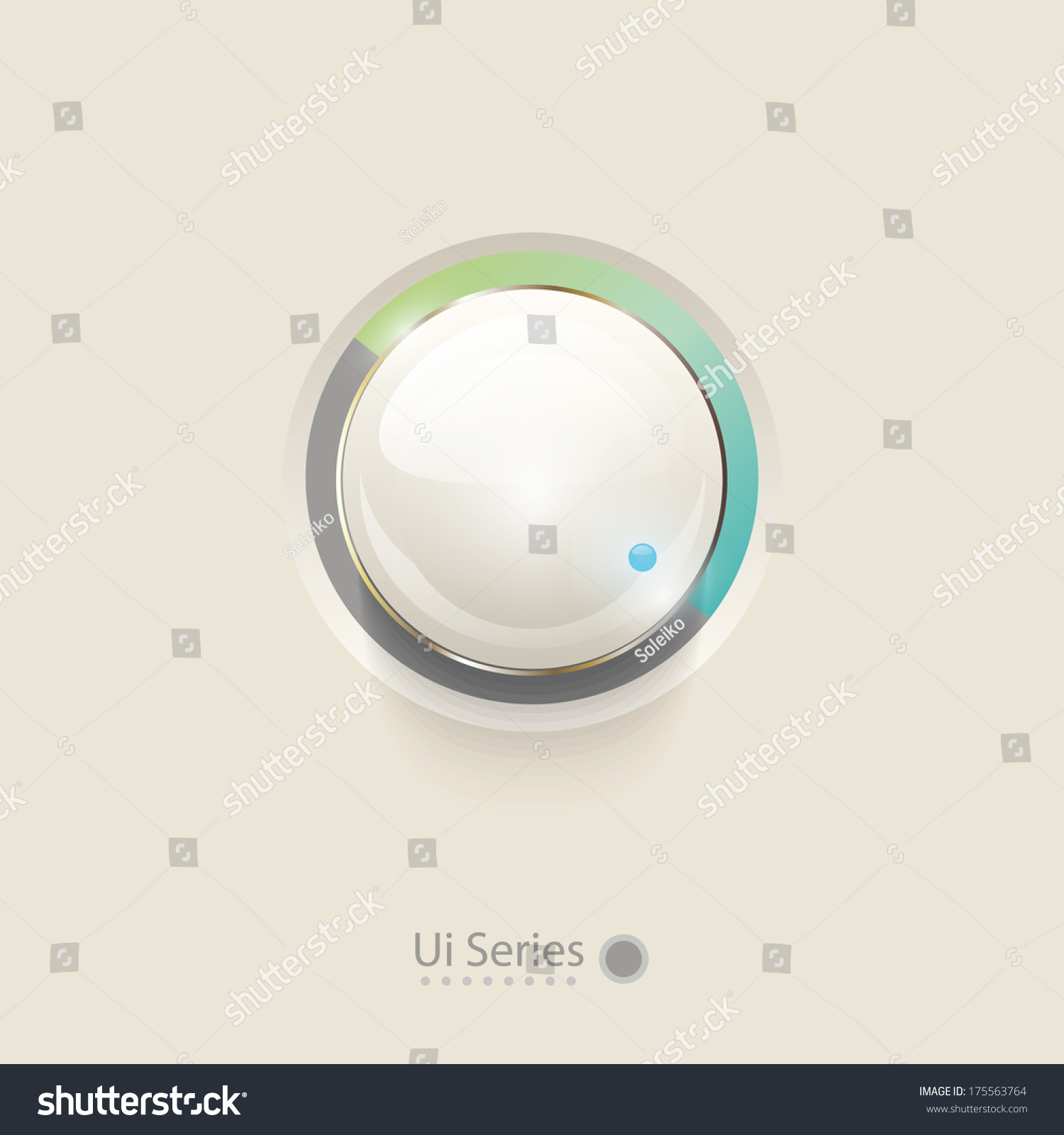 Web User Control Detailed Ui Elements Design Royalty Free Stock Vector 175563764