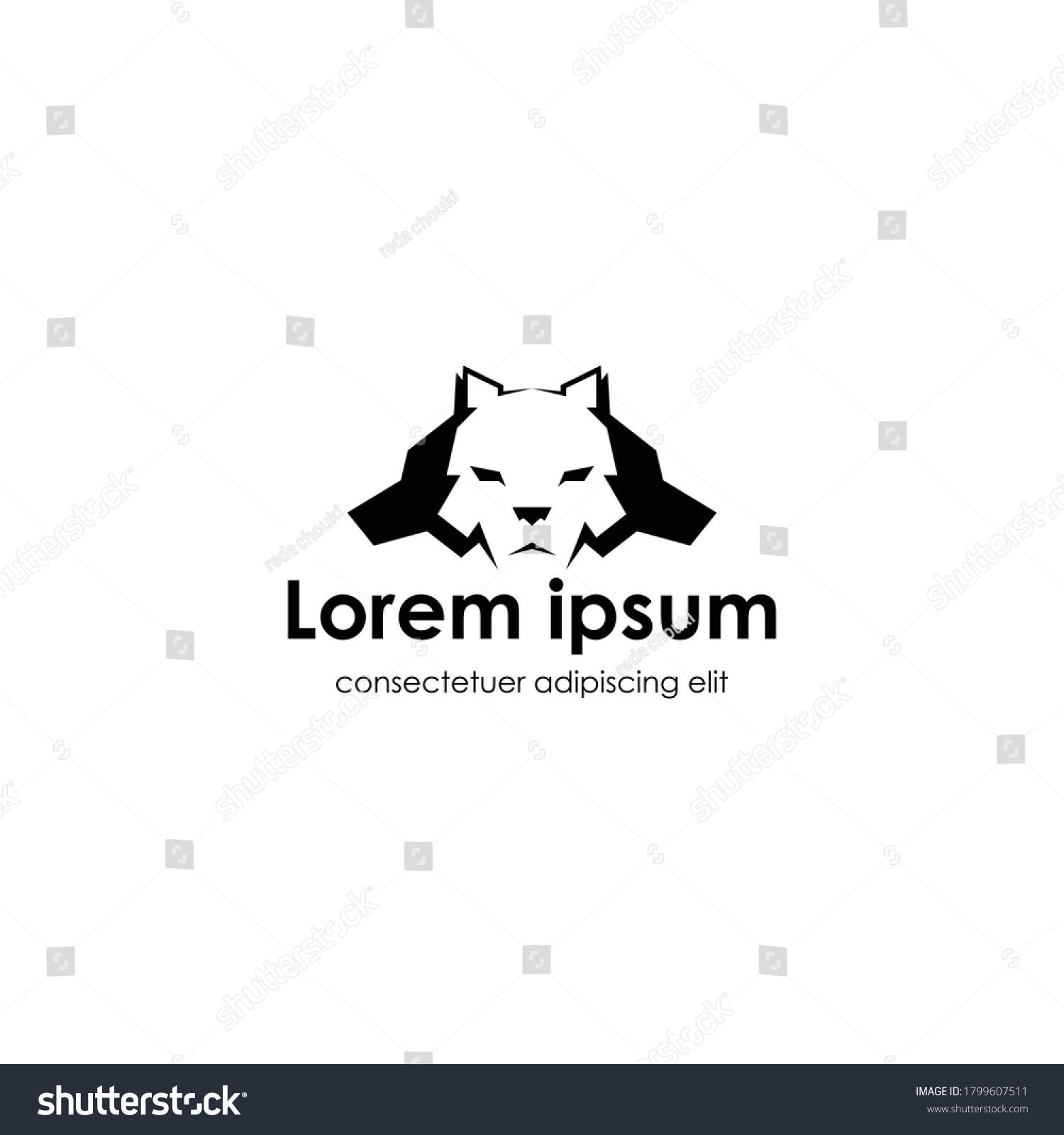 Modern and simple Cerberus logo design - Royalty Free Stock Vector ...