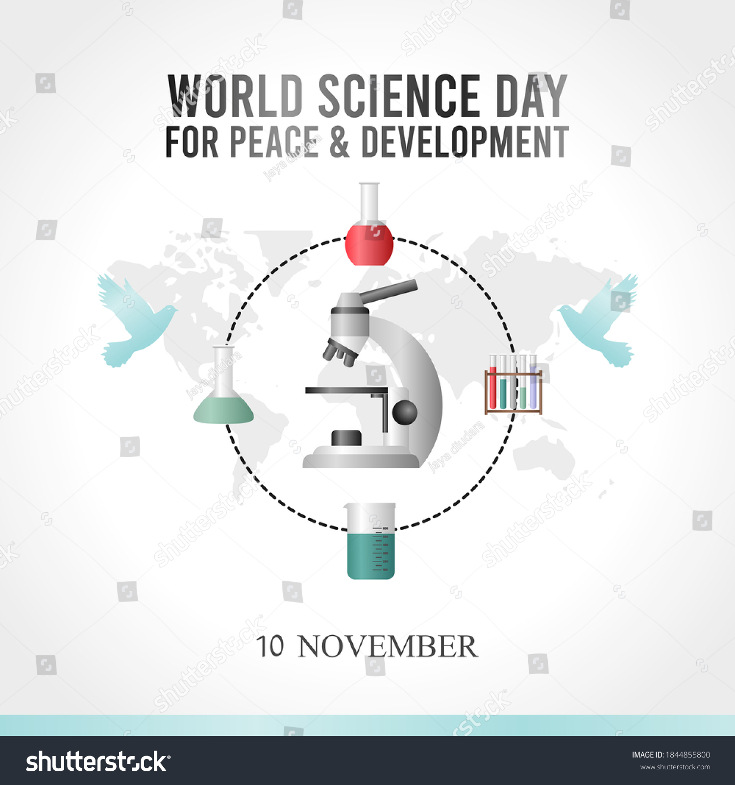 vector graphic of world science day good for - Royalty Free Stock ...