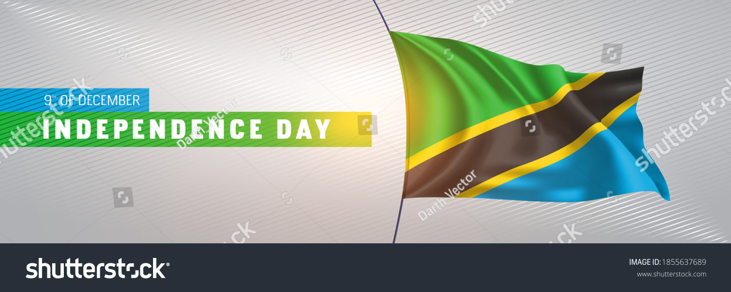 Tanzania Happy Independence Day Greeting Card Royalty Free Stock