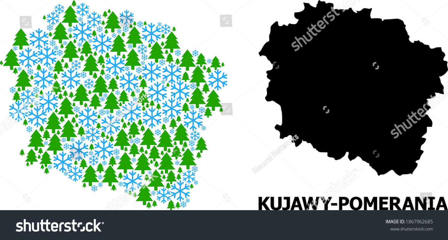Vector mosaic map of Kujawy-Pomerania Province - Royalty Free Stock ...