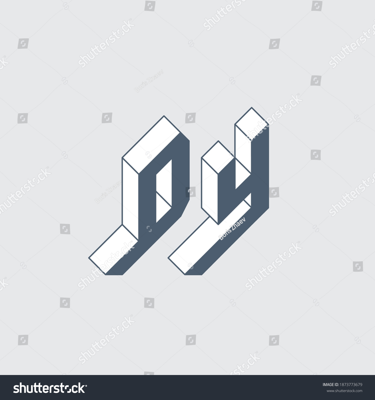 DY- 2-letter code. D and Y - Monogram or - Royalty Free Stock Vector ...