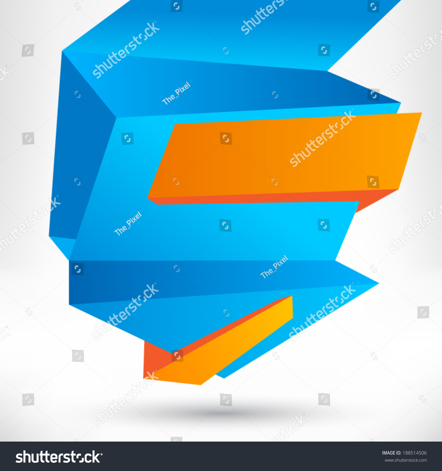 Blank empty speech bubble. Origami banner, - Royalty Free Stock Vector ... Blank empty speech bubble. Origami banner, - Royalty Free Stock Vector ...